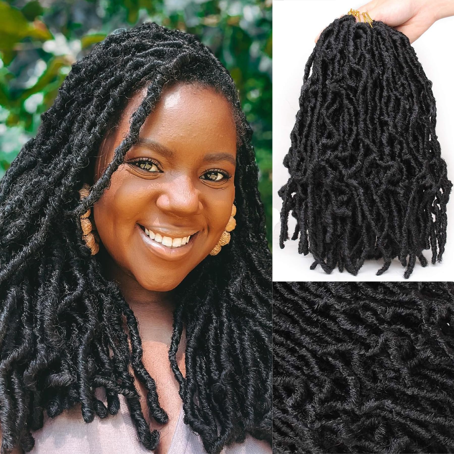 Amazon.com : Xtrend New Faux Locks Crochet Braids 12 Inch Pre-loop Soft ...