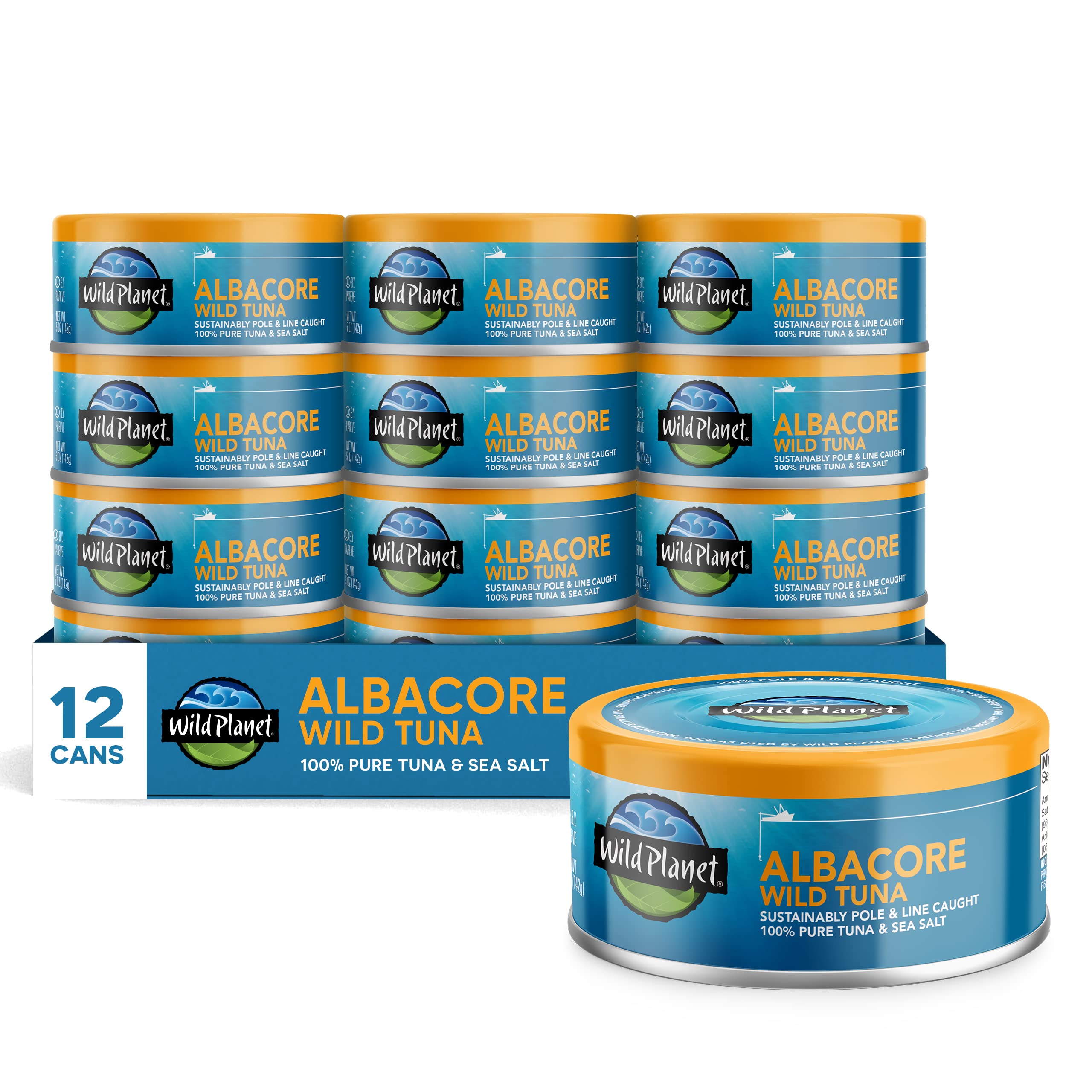 Amazon.com : Wild Planet Albacore Wild Tuna, Sea Salt, Canned Tuna ...