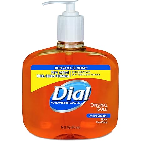 Amazon.com: Dial Professional Gold Antibacterial Liquid Hand Soap, 16 ...