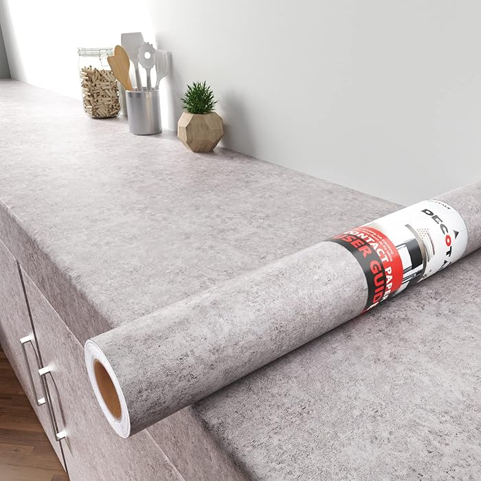 Buy Decotalk Concrete Wallpaper for Countertops Waterproof Concrete ...