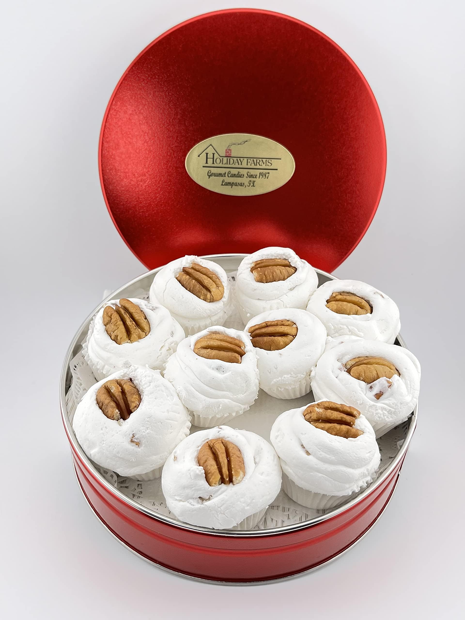 Amazon.com : Small Divinity Gift Tin (With Pecans) 10-12 pieces, Old ...