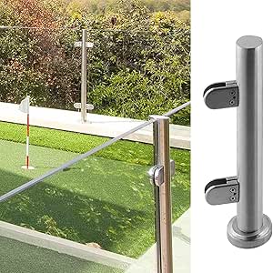 Amazon.com: Balcony Garden Glass Deck Railing Post, Stainless Steel ...