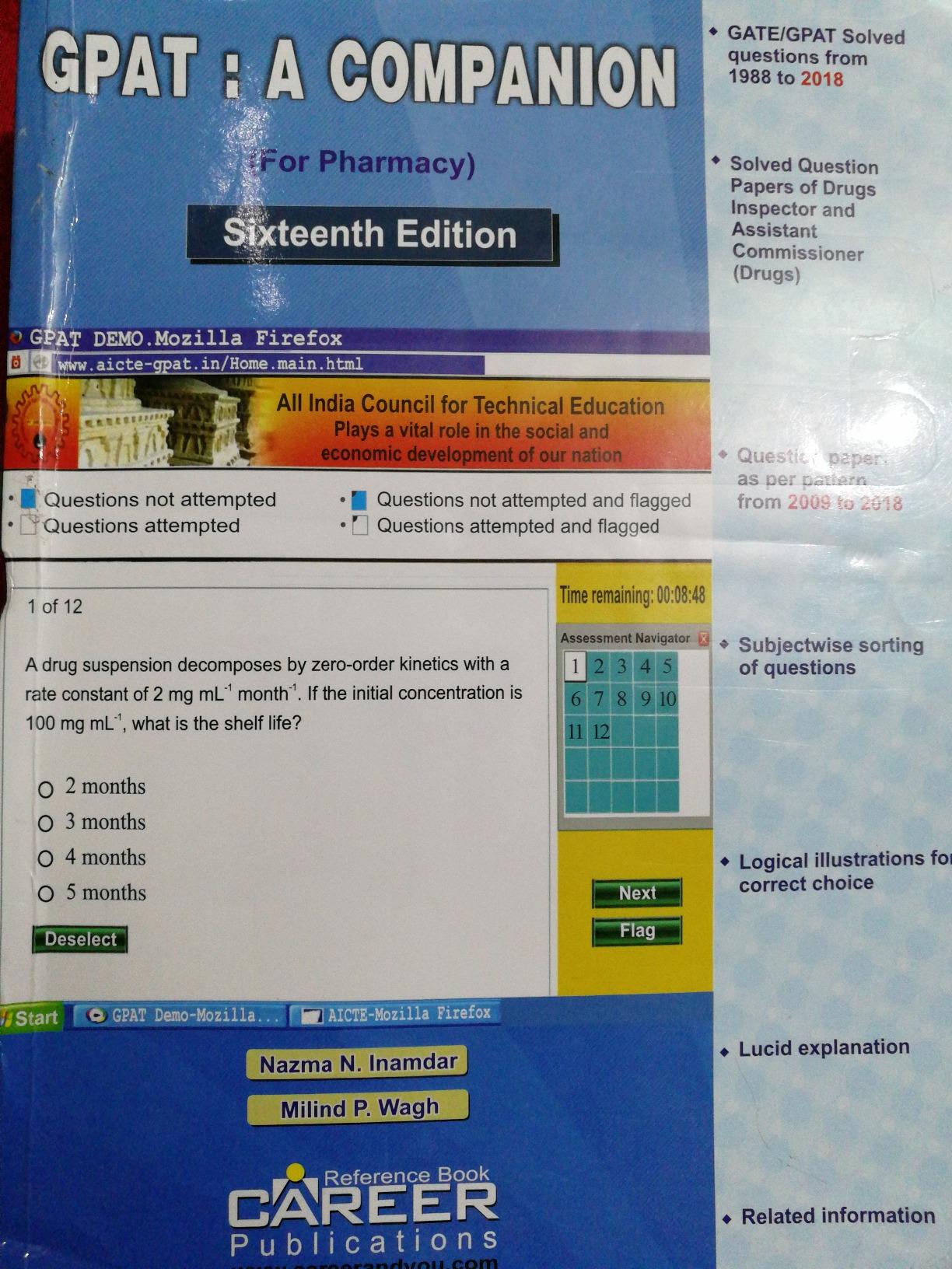 Buy GPAT: A Companion Book Online at Low Prices in India | GPAT: A ...