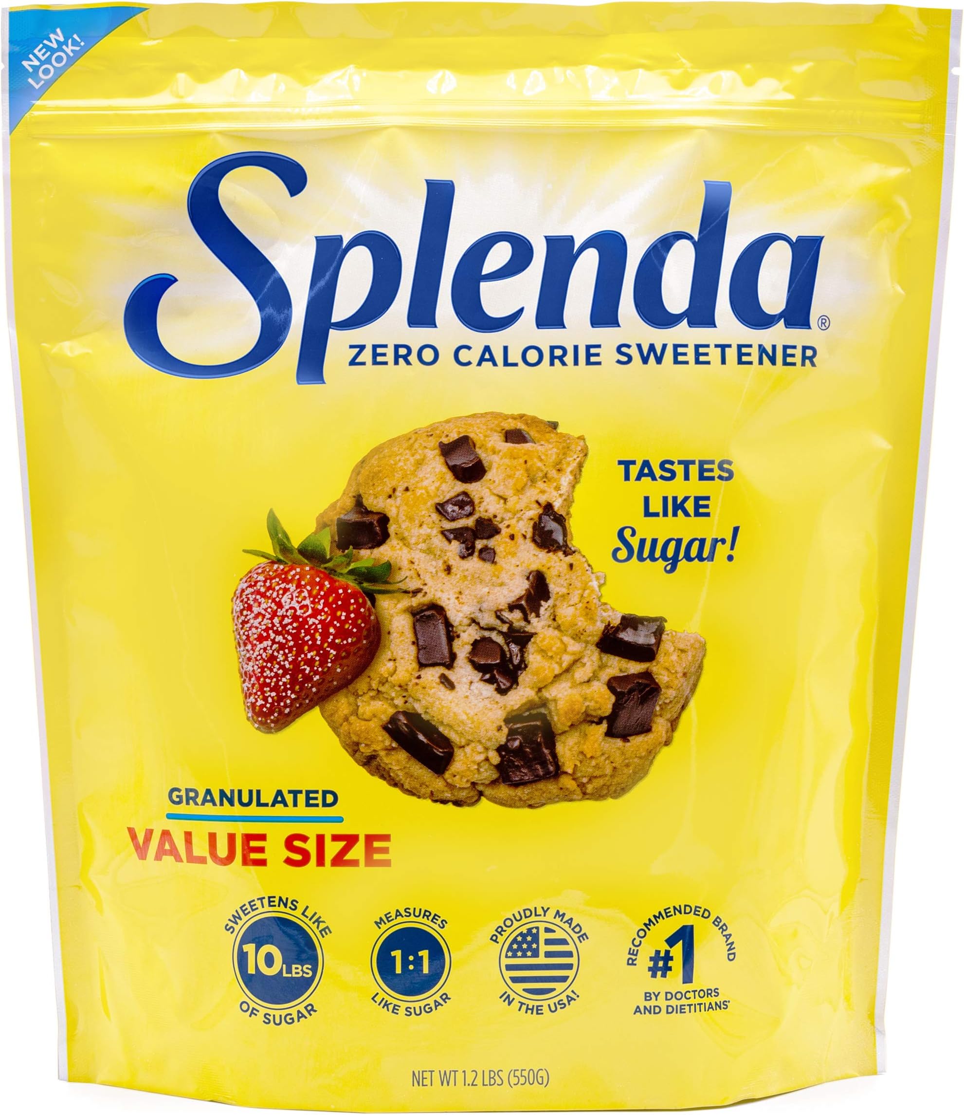 Amazon.com: SPLENDA Zero Calorie Sweetener, Granulated Sugar Substitute ...