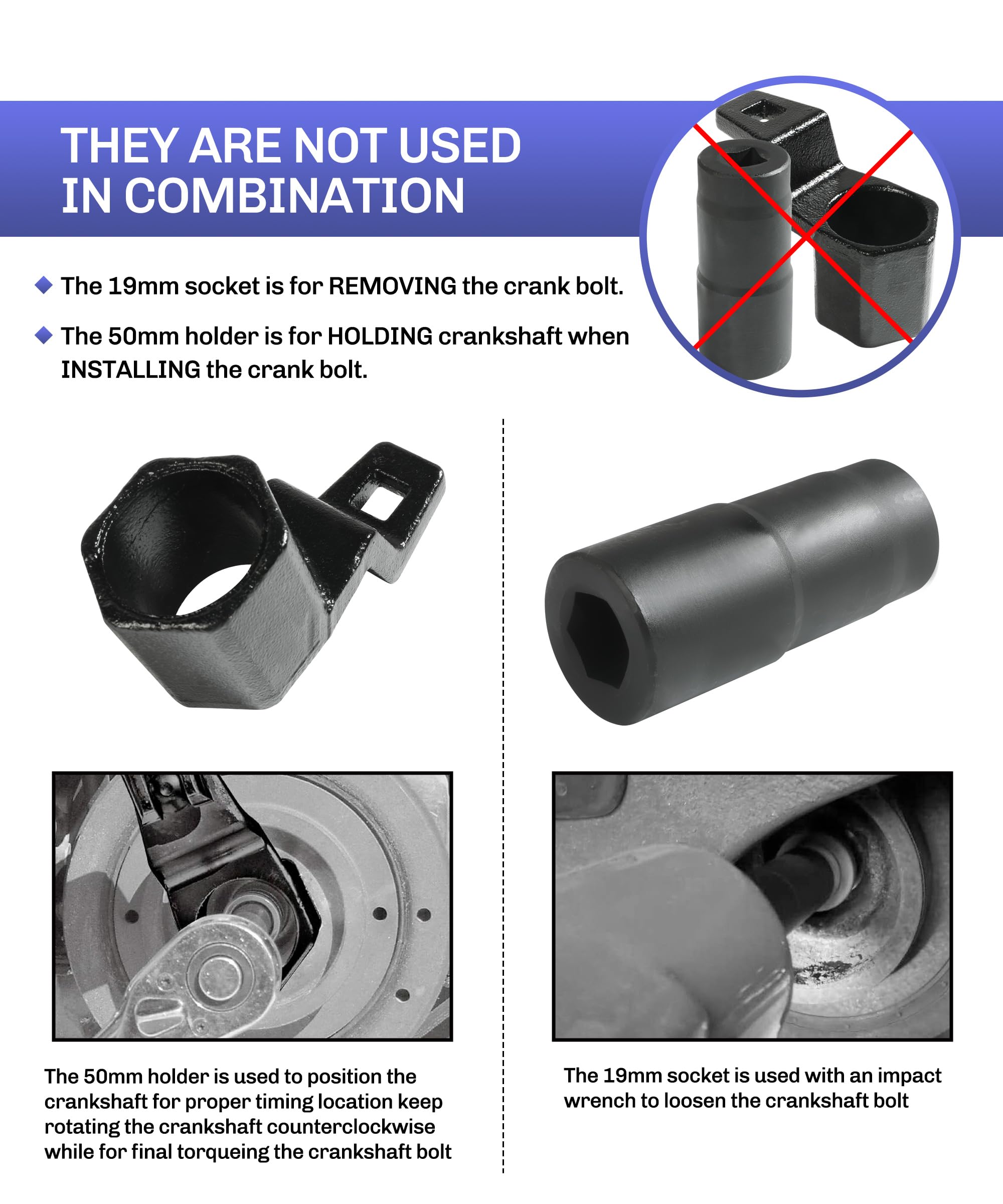 Snapklik.com : Bylikeho Crankshaft Pulley Removal Tool,Automotive Tool ...