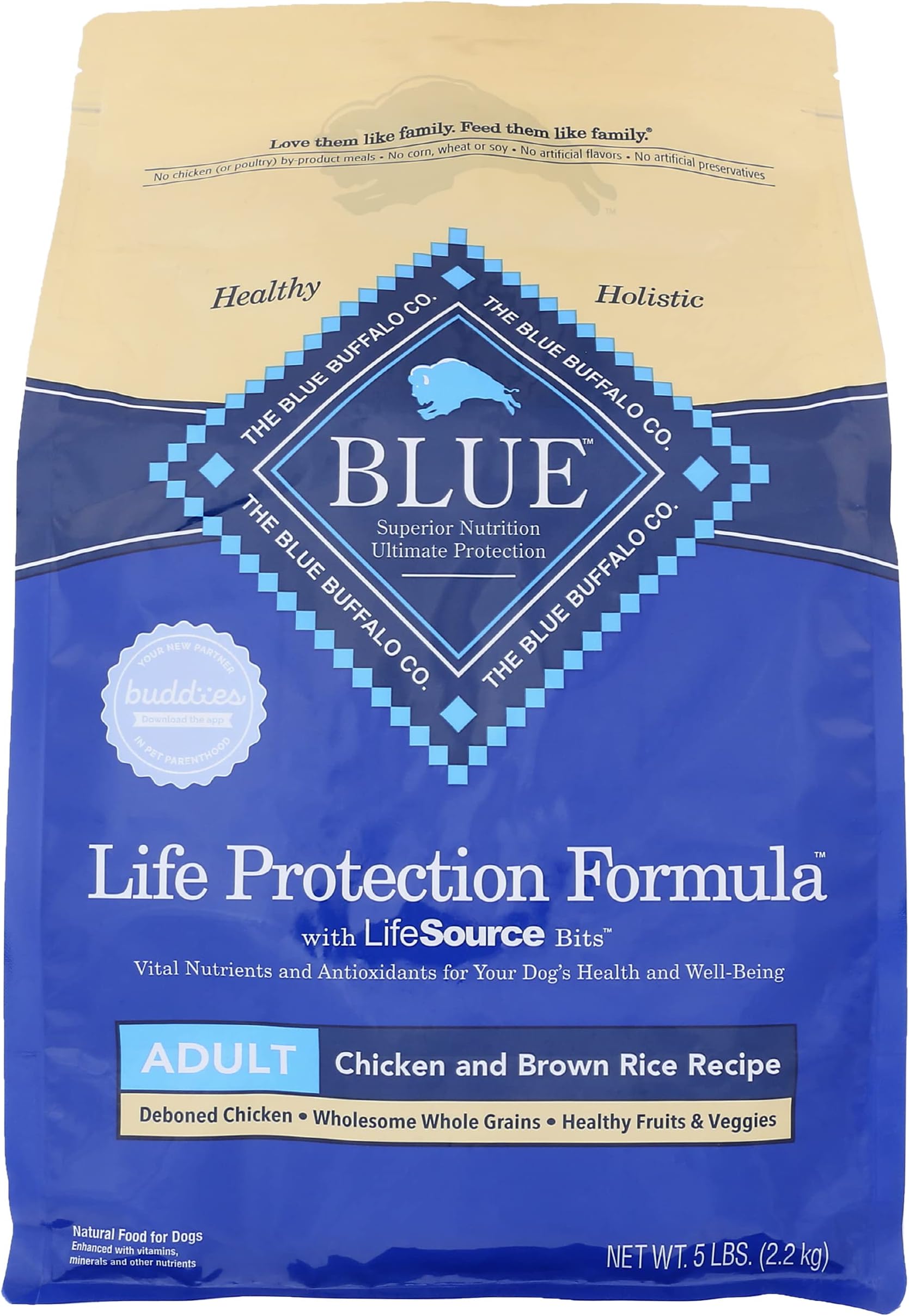 Amazon.com: Blue Adult Dry Dog Food Life Protection Formula, Chicken ...