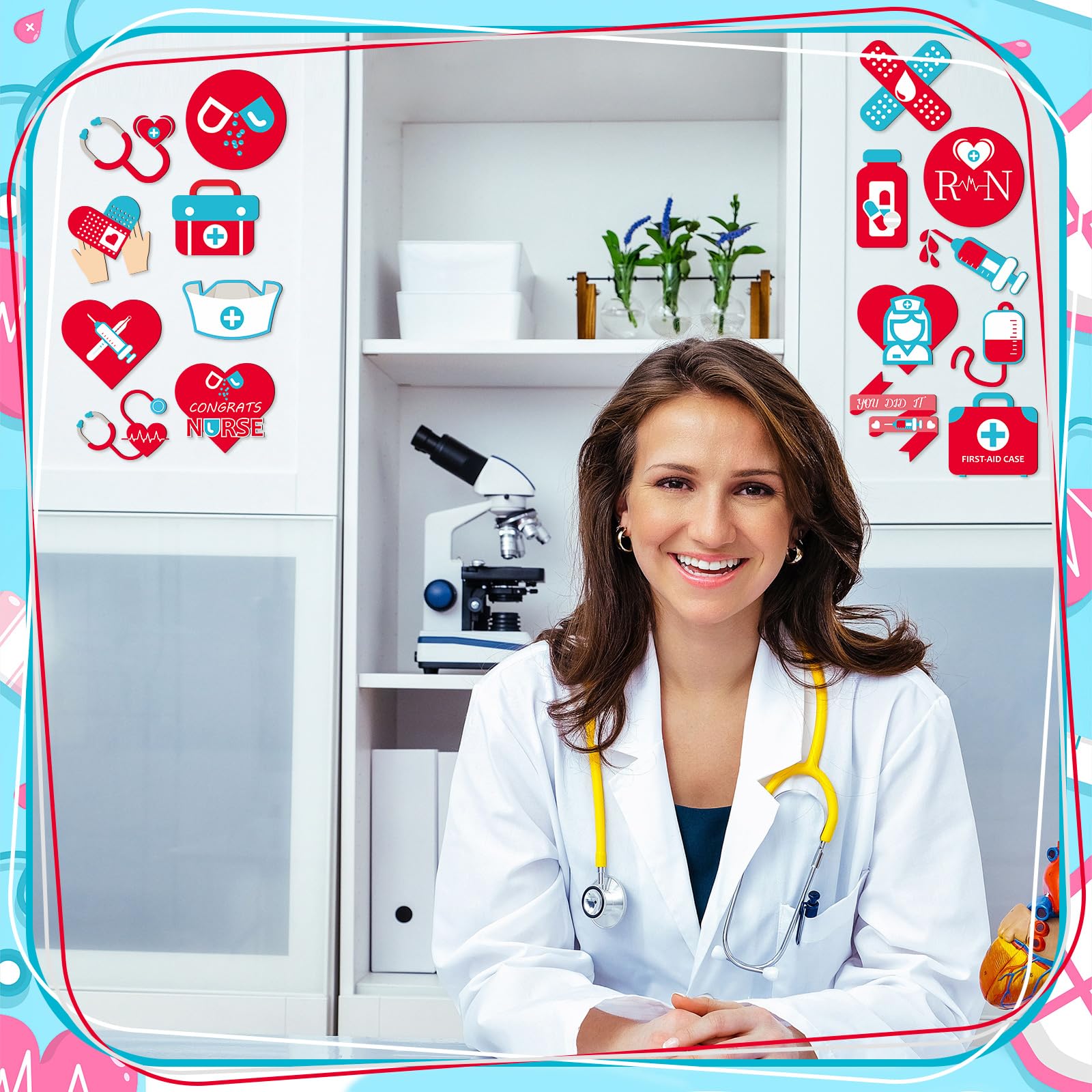 Snapklik.com : Fabbay 25 Pcs Nurse Refrigerator Magnets Nurse Week Gift ...