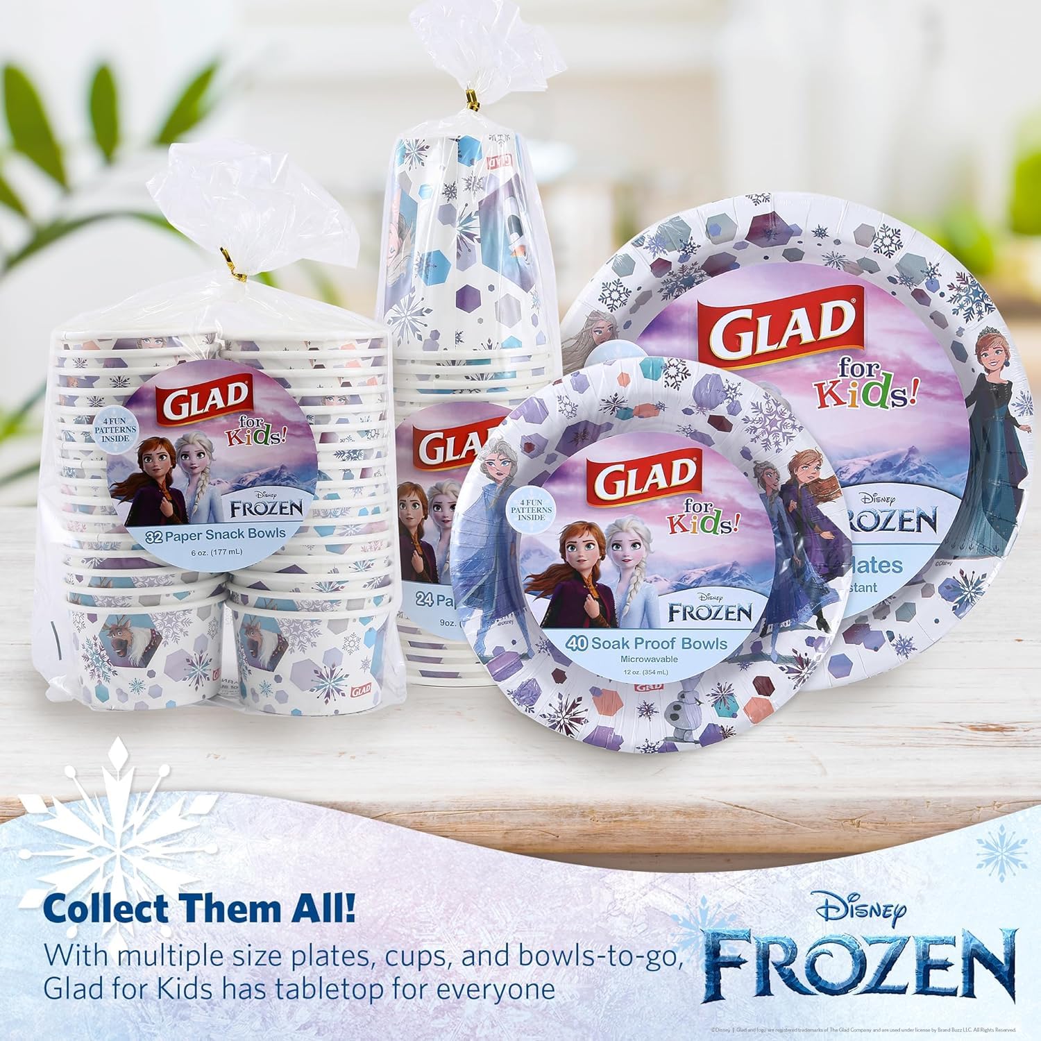 Snapklik.com : Glad For Kids Disney Frozen Clear Plastic Cups
