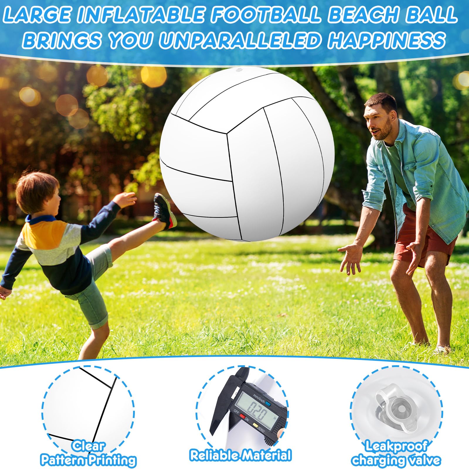 Snapklik.com : Libima 27 Inch Giant Inflatable Volleyball Large ...