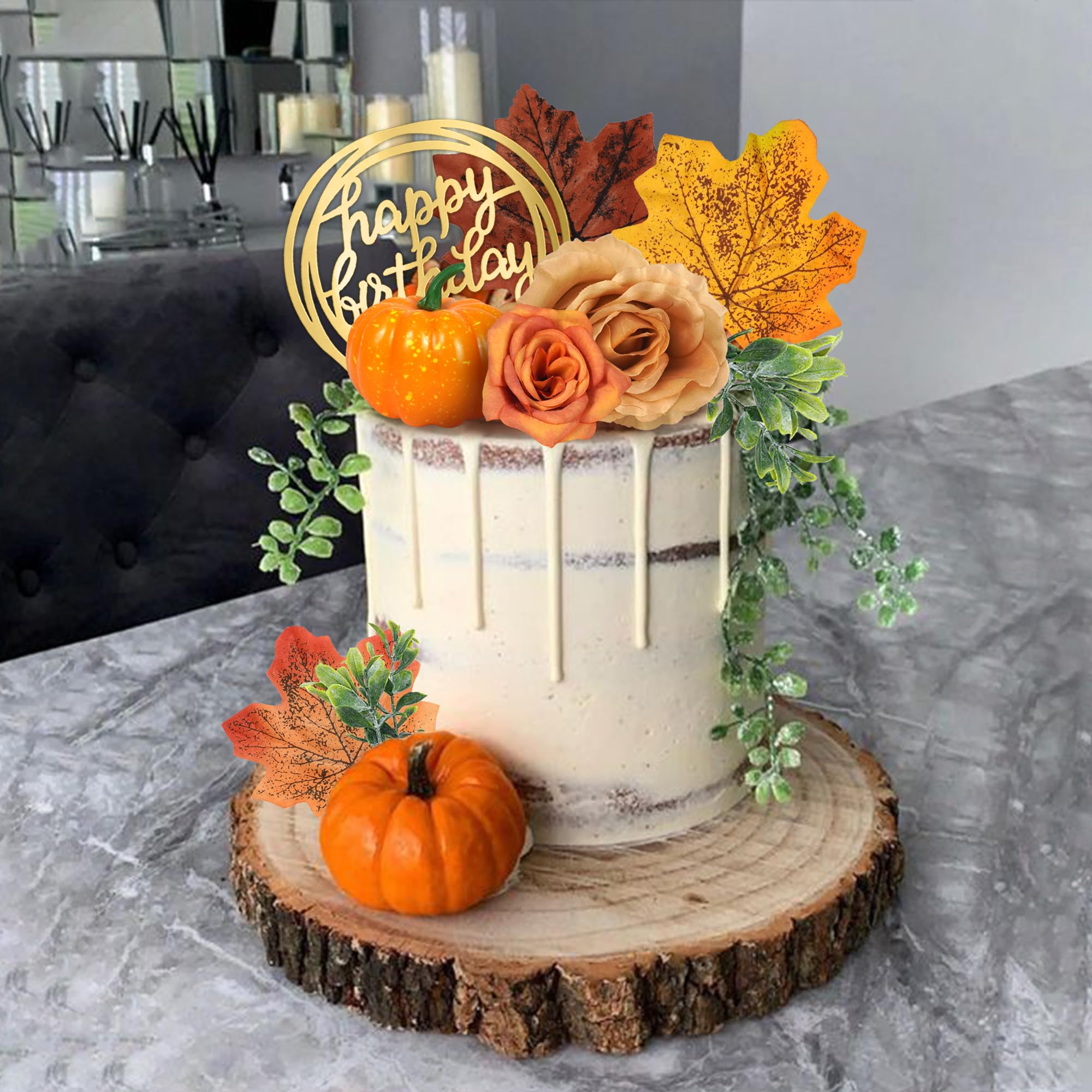 Pumpkin And Autumn Tree Cake