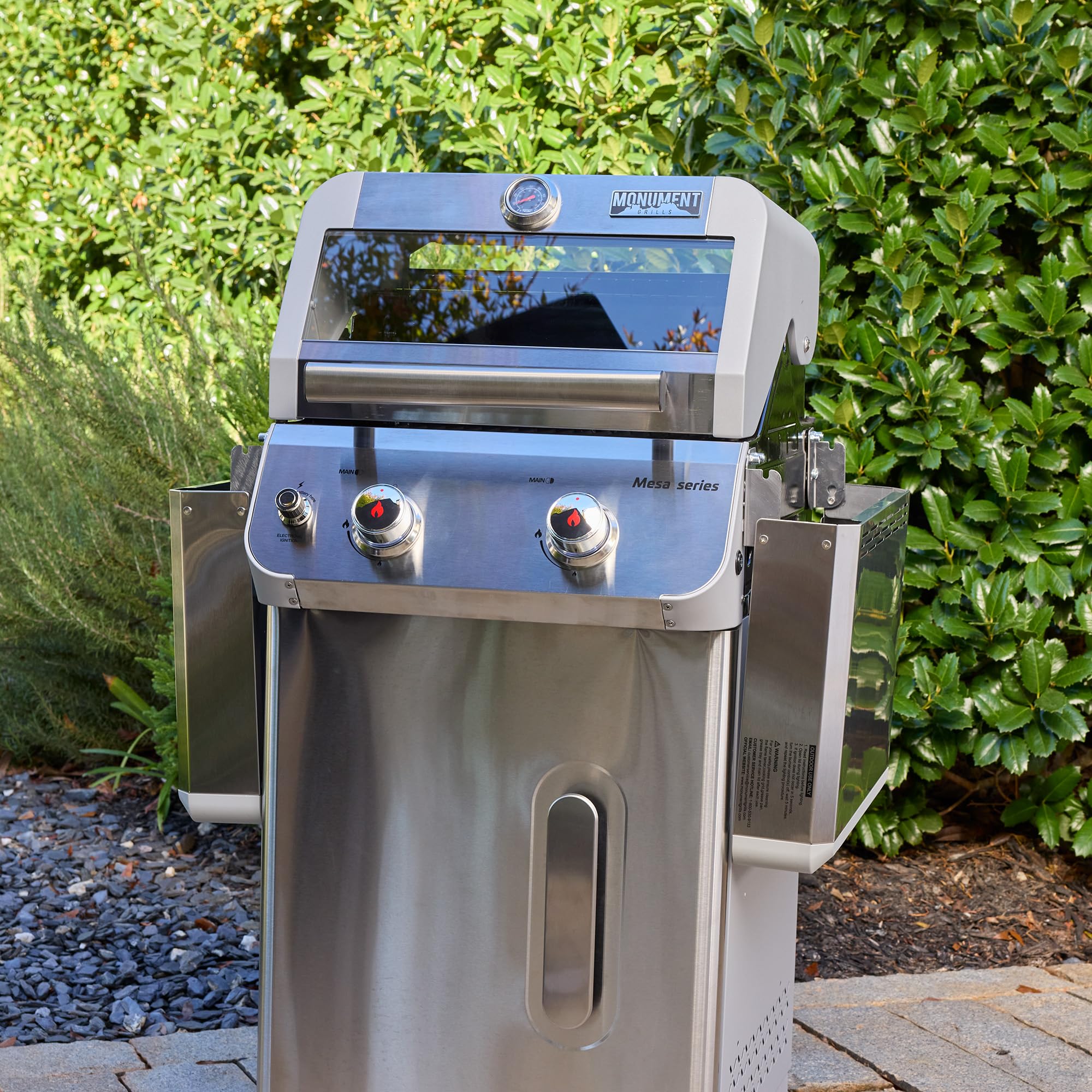 Snapklik.com : Monument Grills 2-Burner Stainless Steel Propane Gas Grill