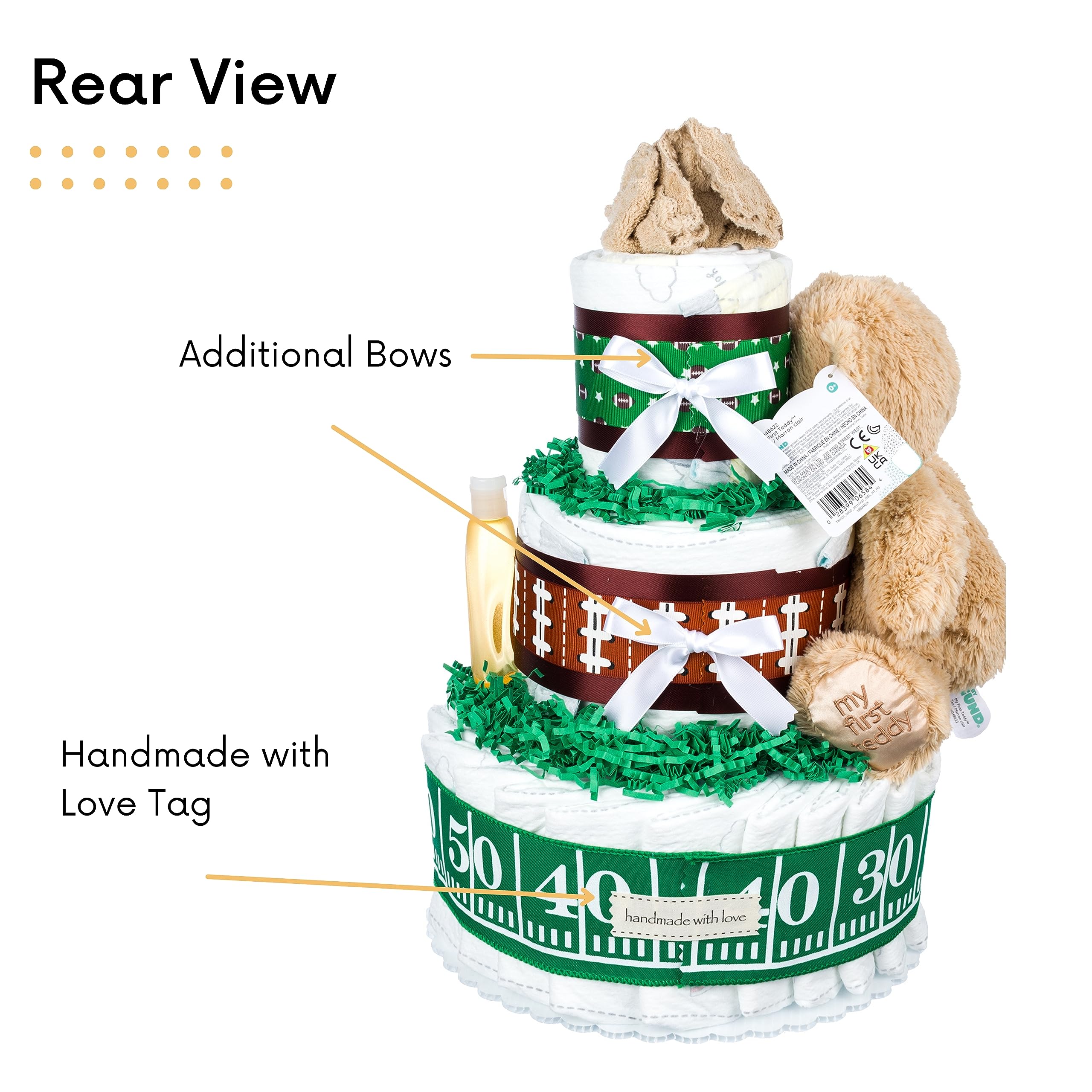 Football Cakes Diapers With Baby Things New Baby Diaper Cake Designs