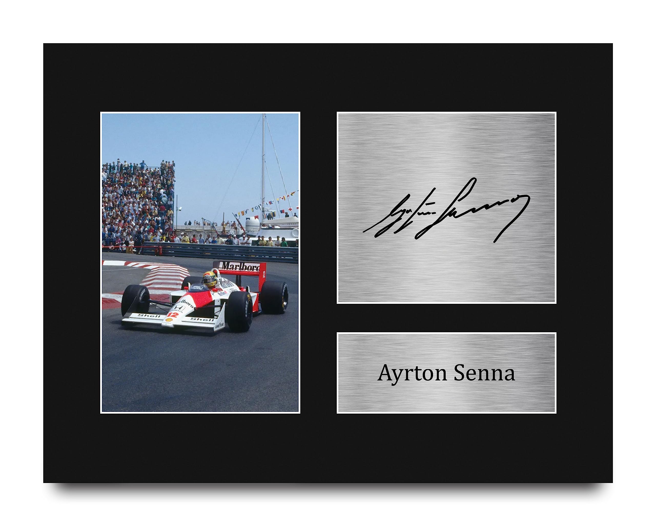 Amazon.com: HWC Trading Ayrton Senna Formula 1 Gifts Printed Signed ...