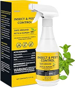 Amazon.com: BugBai Peppermint Oil Spray for Bugs Indoor Home Kitchen, 16OZ Natural Pest Control ...