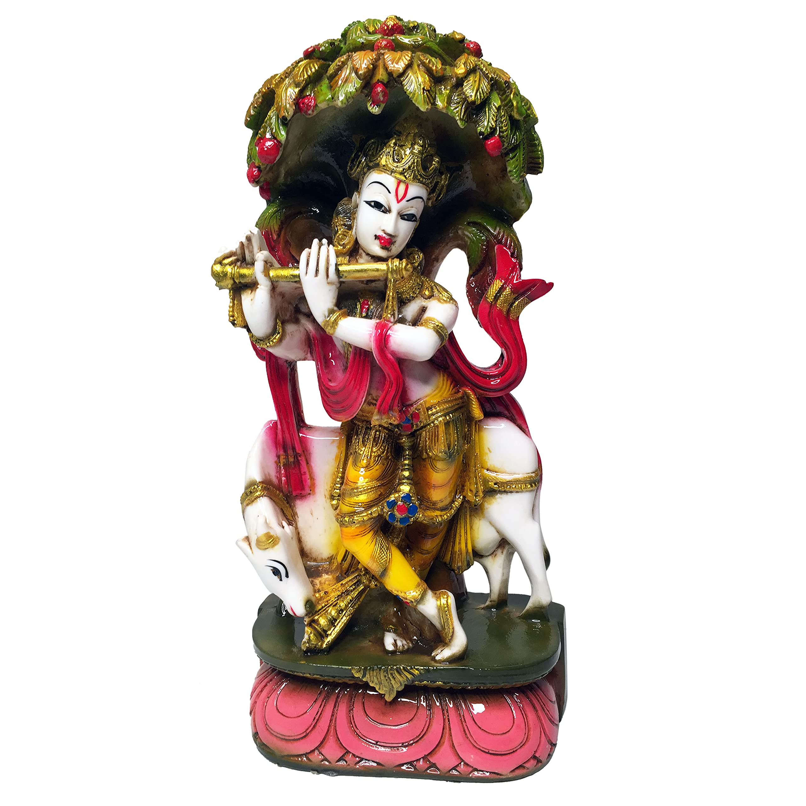 Buy Northland Krishna in Mandap Figurine Krishna Ceramic Statue Krishna ...