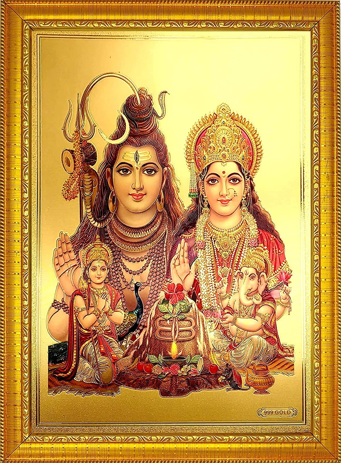 Lord Goddess God Shankar Family Photo For Pooja Hindu Bhagwan ...