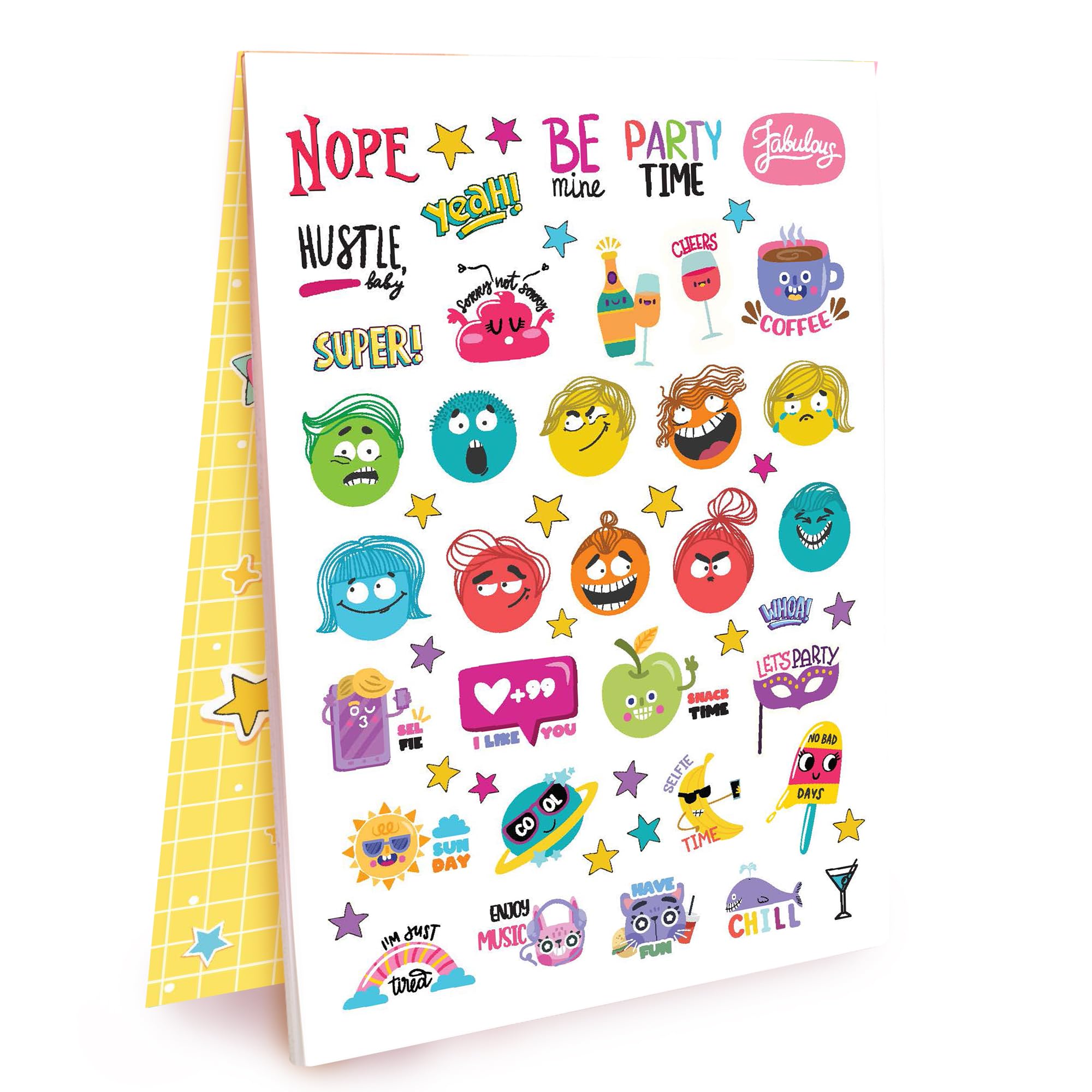 Doodle 10 Pages Sticker Booklet with 350+ Fun, Quirky and Colourful ...