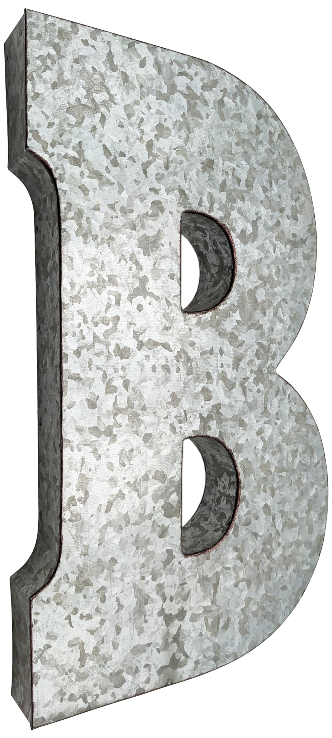 Amazon.com: SciencePurchase 20" Metal Letter B Wall Decor, Silver with ...