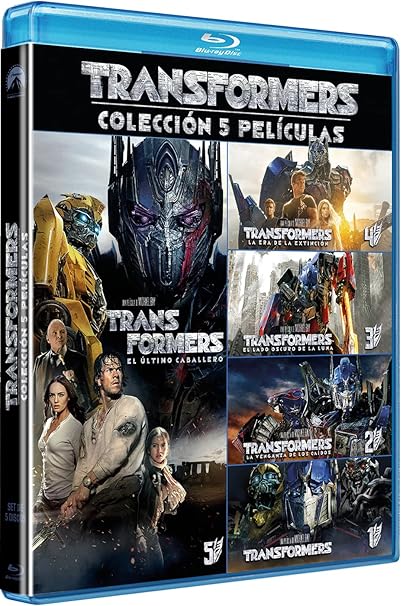 Transformers 1-5 (Blu-ray) Pack 5 peliculas: Transformers, La Venganza de los Caidos, El Lado ...