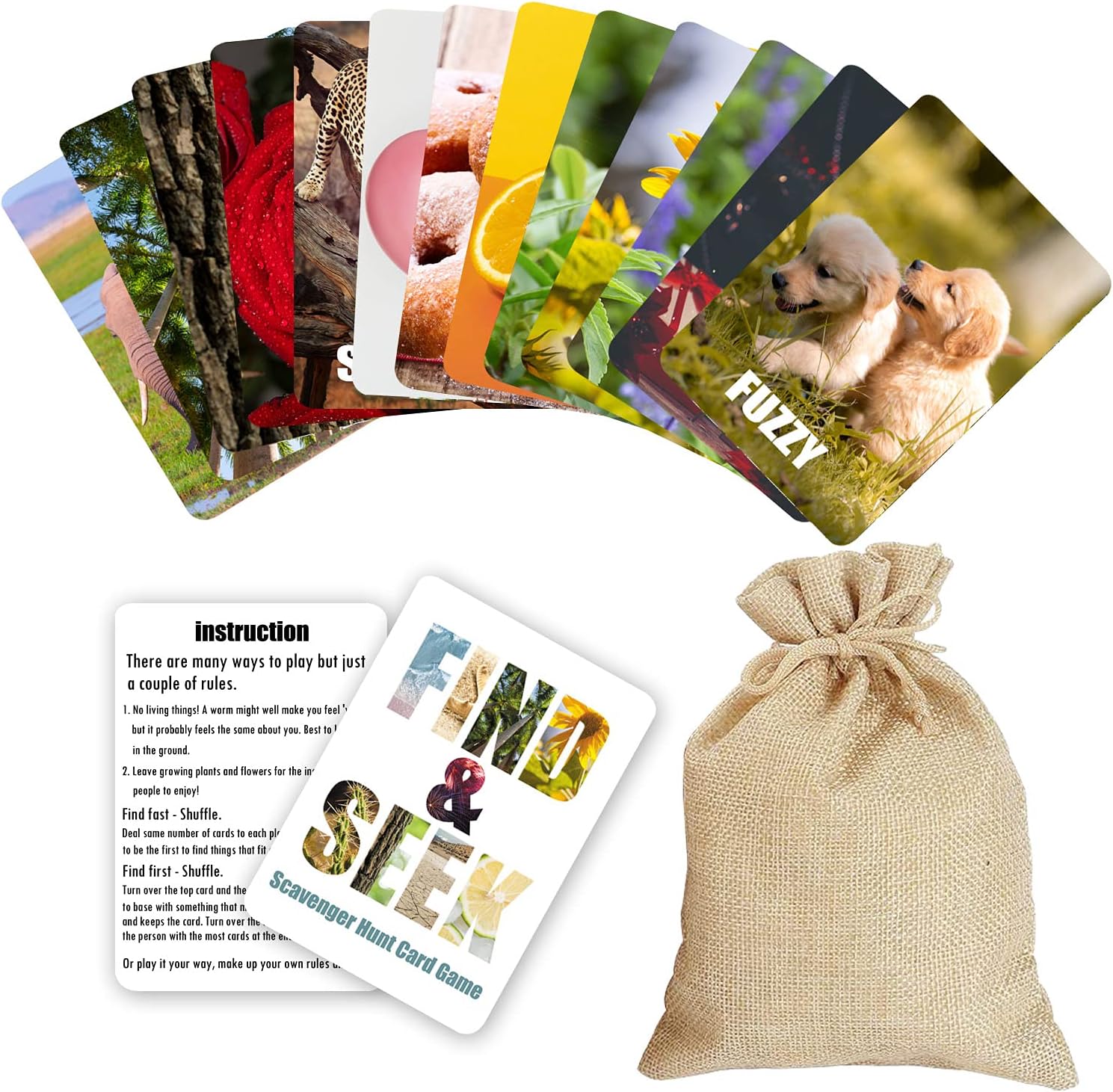 Amazon.com: 37 PCS Seek and Find Card Game - Gift for Kids Games ...