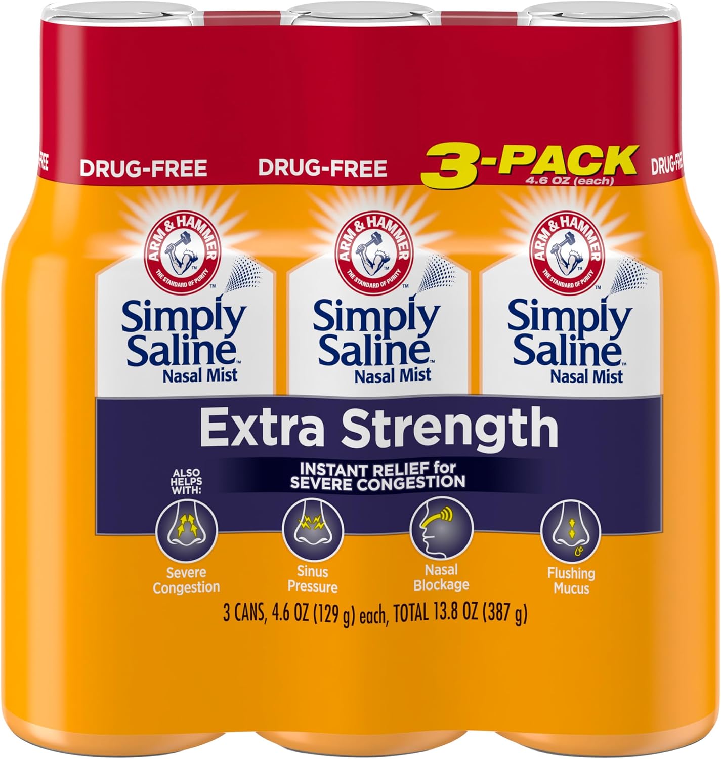 Amazon.com: Simply Saline Extra Strength for Severe Congestion Relief ...