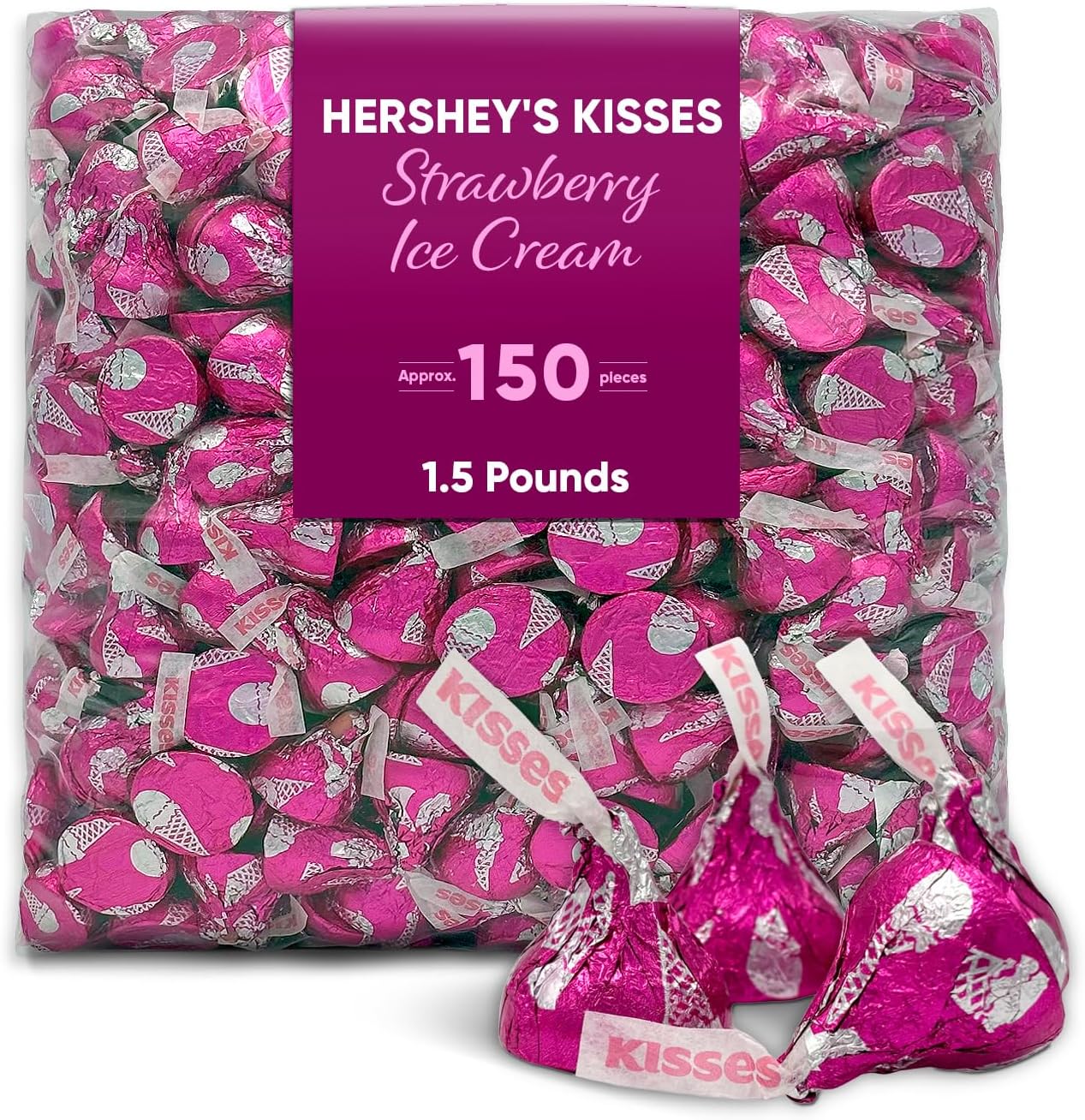 Amazon.com : HERSHEY'S HUGS & KISSES Assorted Flavored, Valentine's Day ...