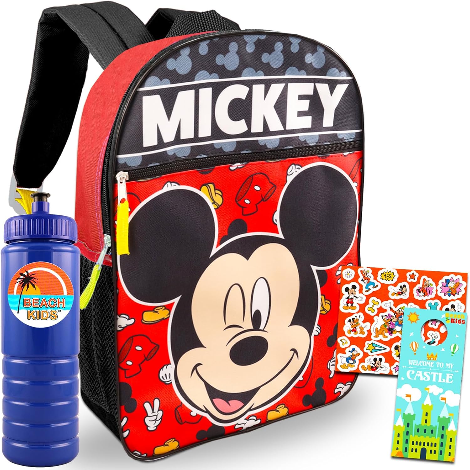 Amazon.com | Mickey Mouse Backpack for Boys 4-6 Set - Bundle with 16 ...