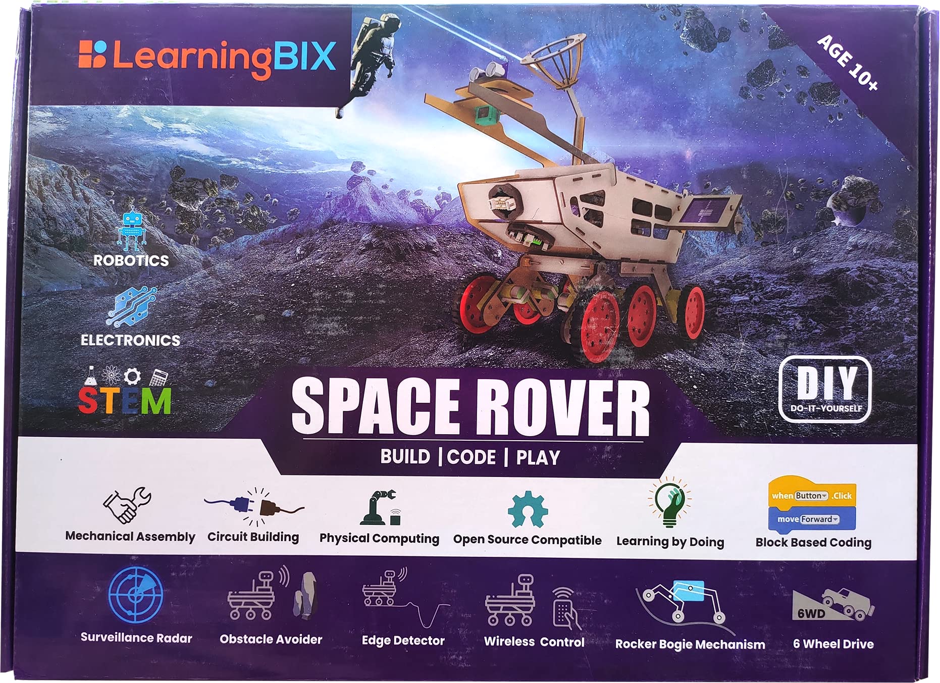 Buy LearningBIX Machines: Space Rover, Solar-powered DIY Robotics Kit ...