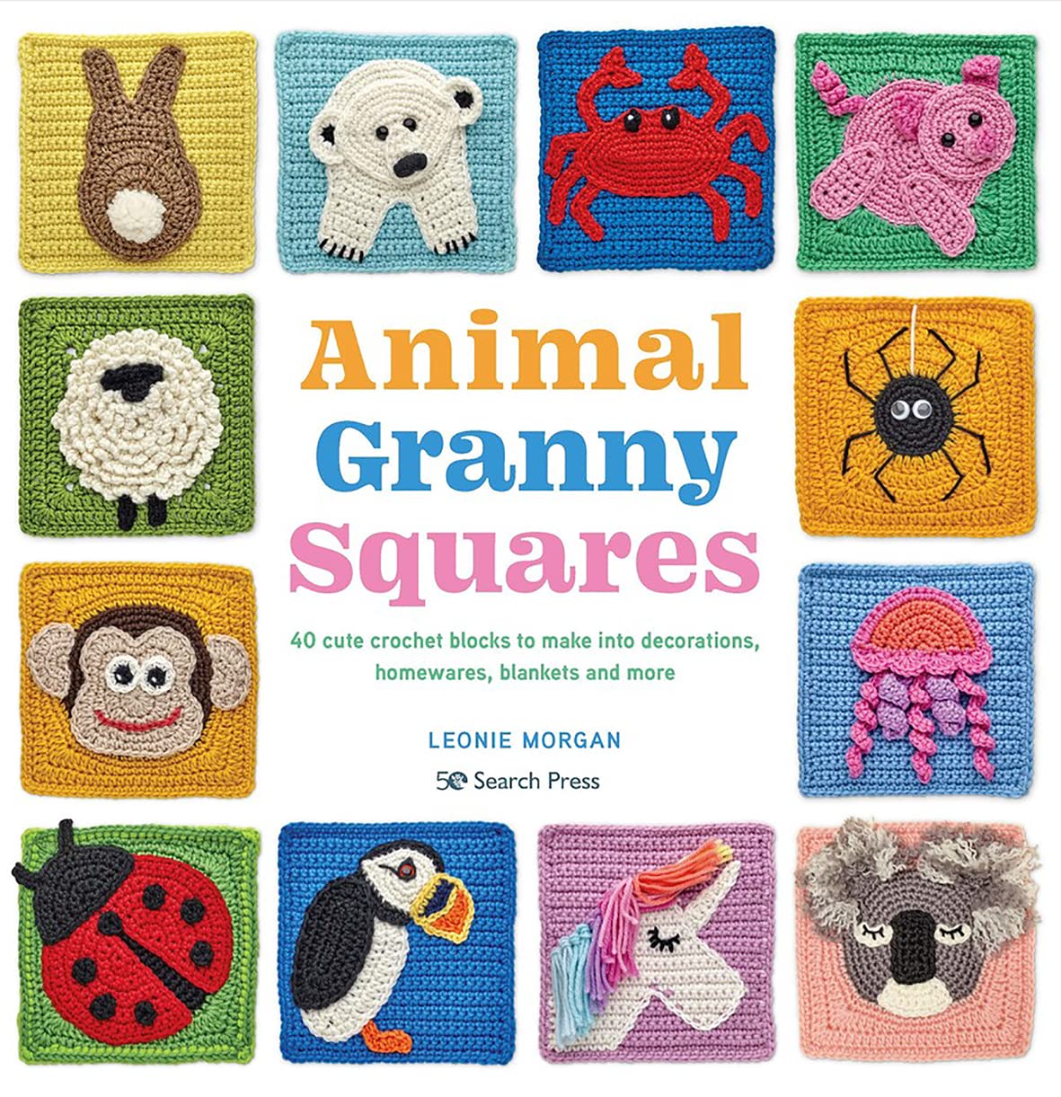 Amazon.com: Animal Granny Squares: 40 cute crochet blocks to make into ...