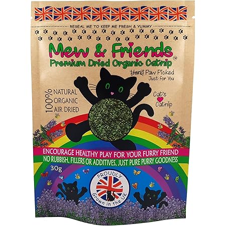 Mew & Friends Catnip - Grown in UK Premium Catnip 100% Organic ...