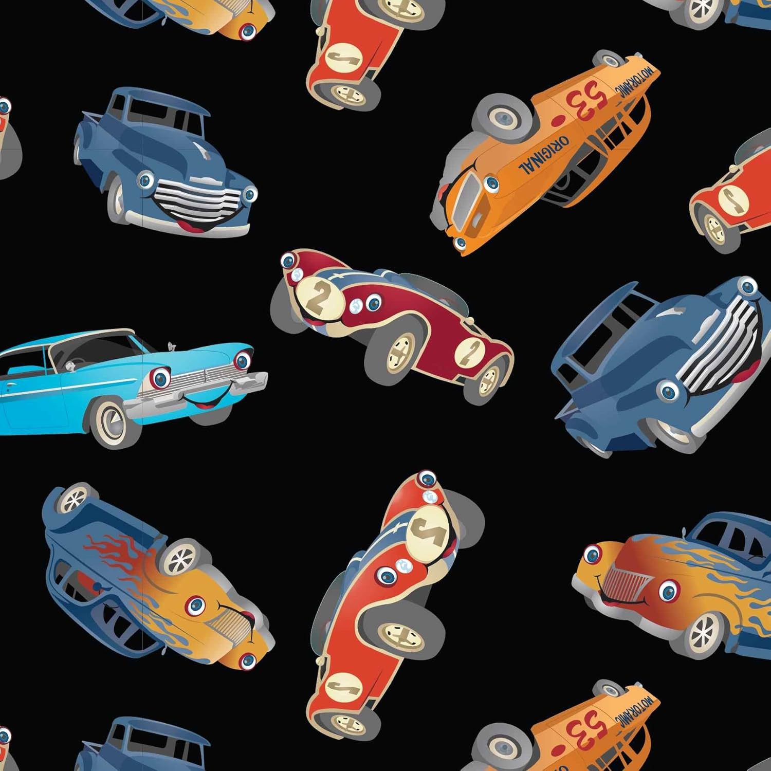 Amazon.com: Cars Fleece Throw Blanket with Finished Edges Retro Car Toss