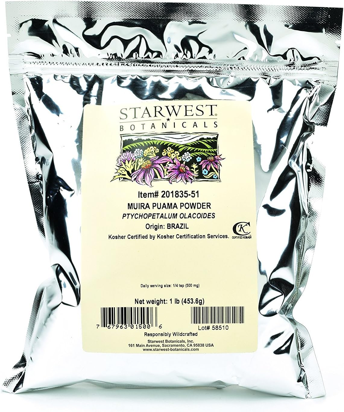 Amazon.com: Muira Puama Root Powder - 4 Oz : Health & Household