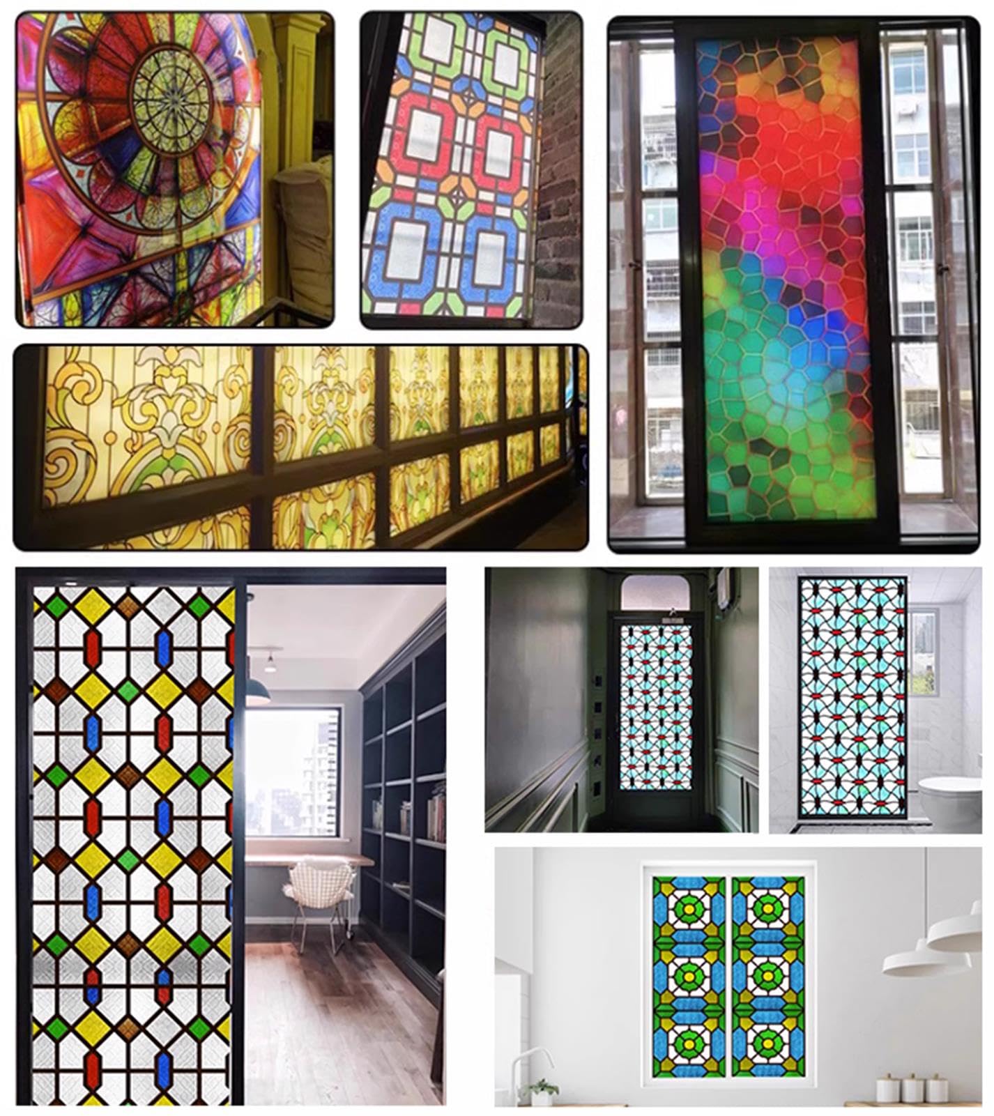 Tiffany Stained Glass Window Film
