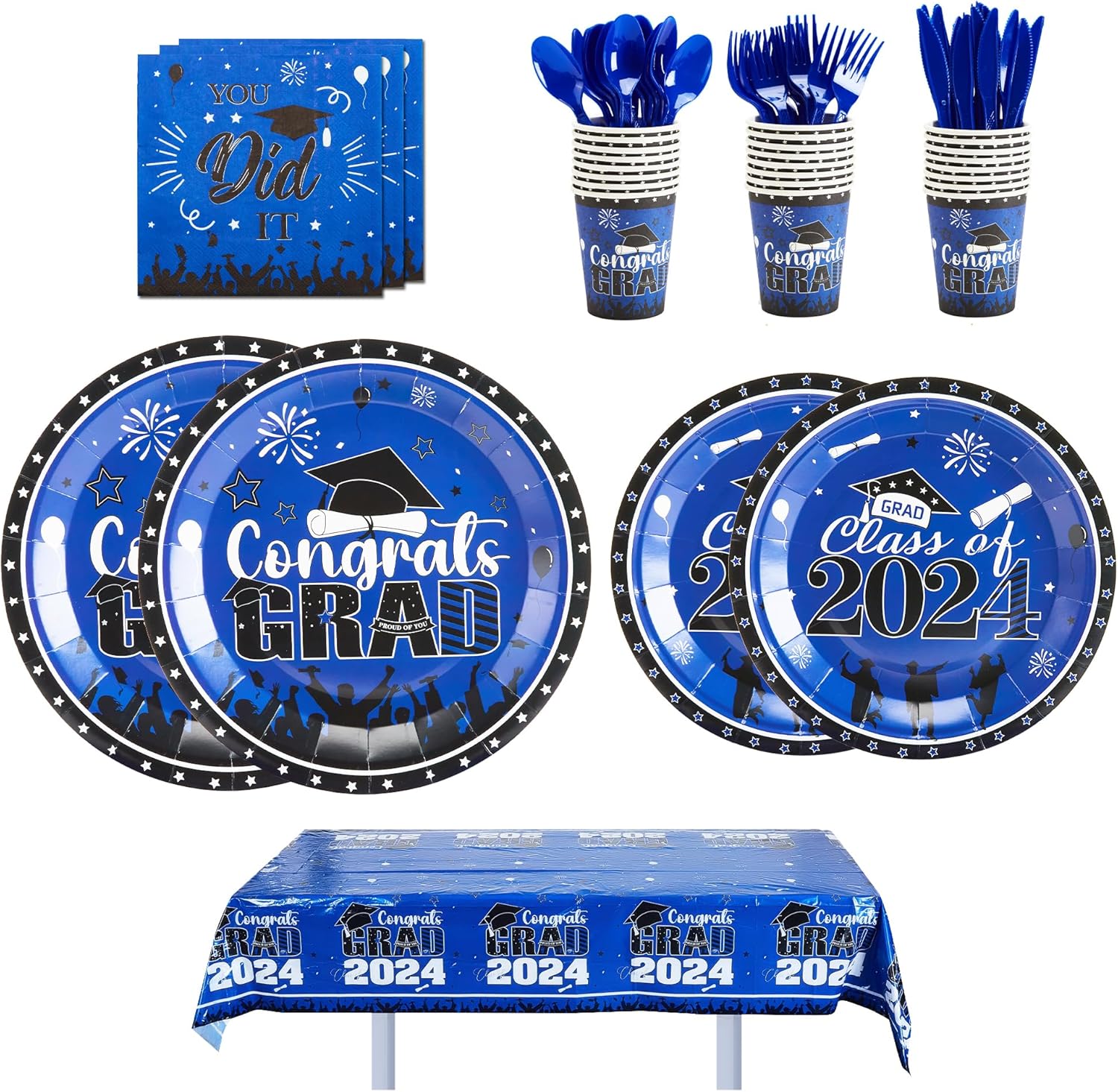 Amazon.com: Graduation Plates and Napkins 2024 - Graduation Party ...