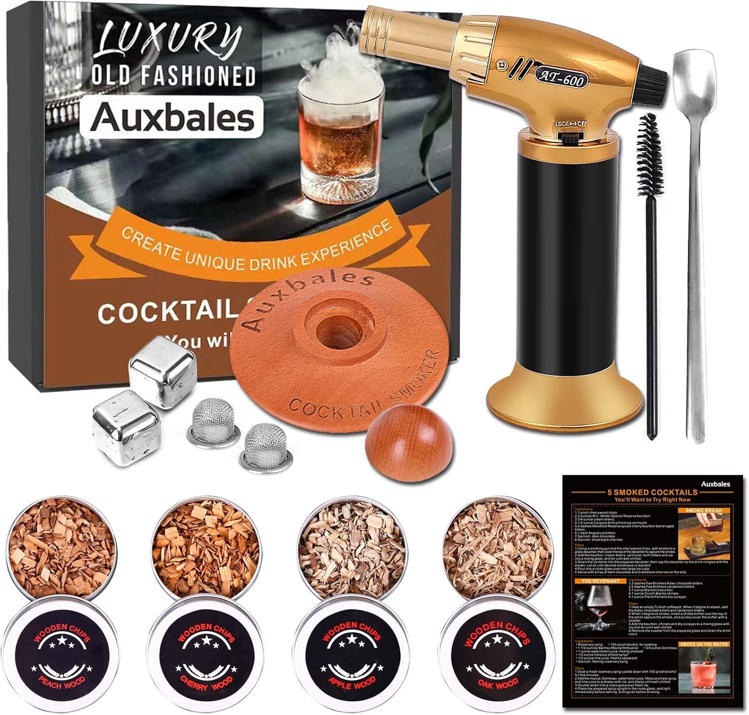 Amazon.com: Cocktail Smoker Kit with Torch, Bourbon Whiskey Smoker ...