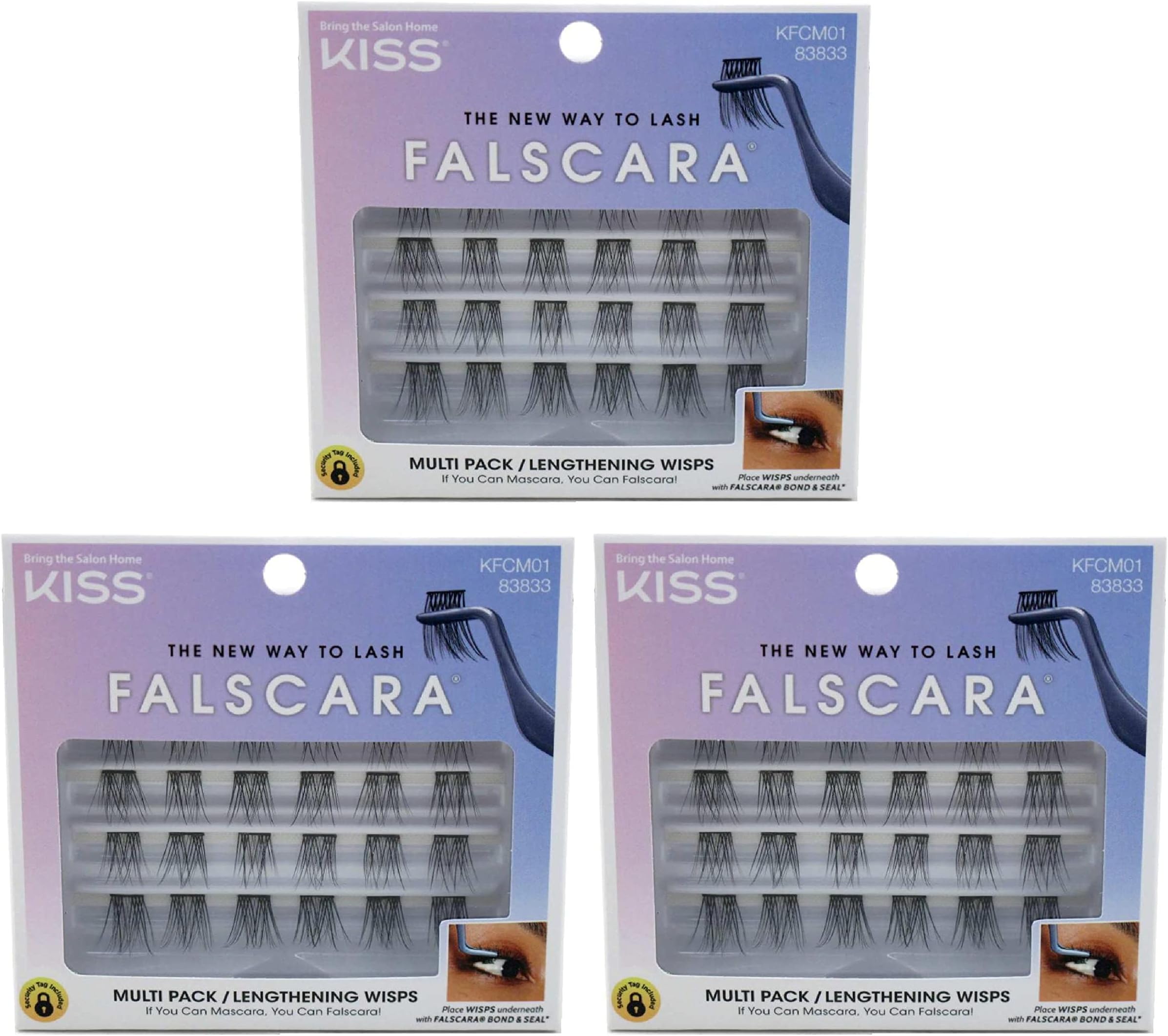 Amazon.com: KISS Falscara DIY Lash Extension Starter Kit 10 Reusable ...