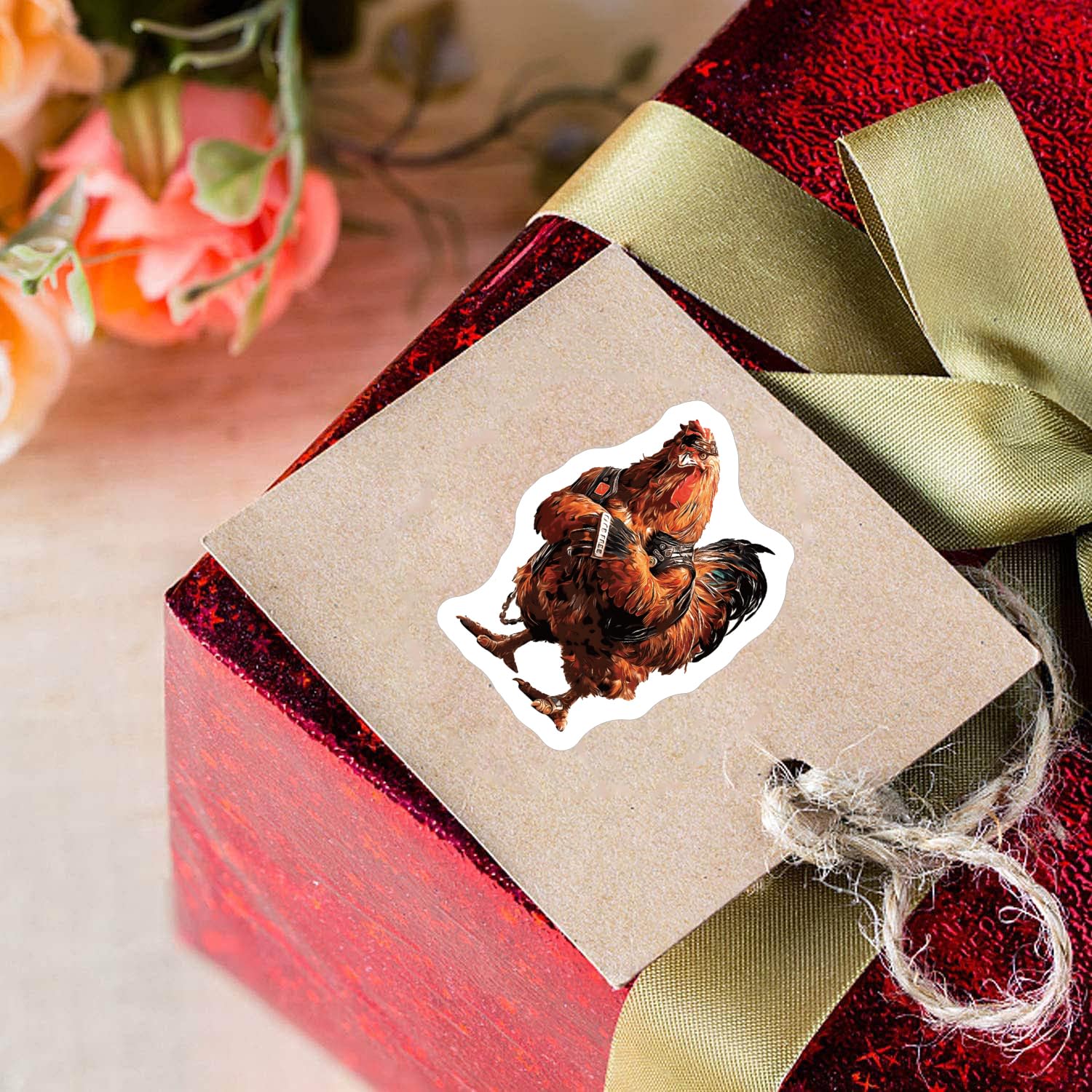 Laptop Scrapbook Stickers 500pcs Rooster Stickers - 10 Sheets Cartoon ...