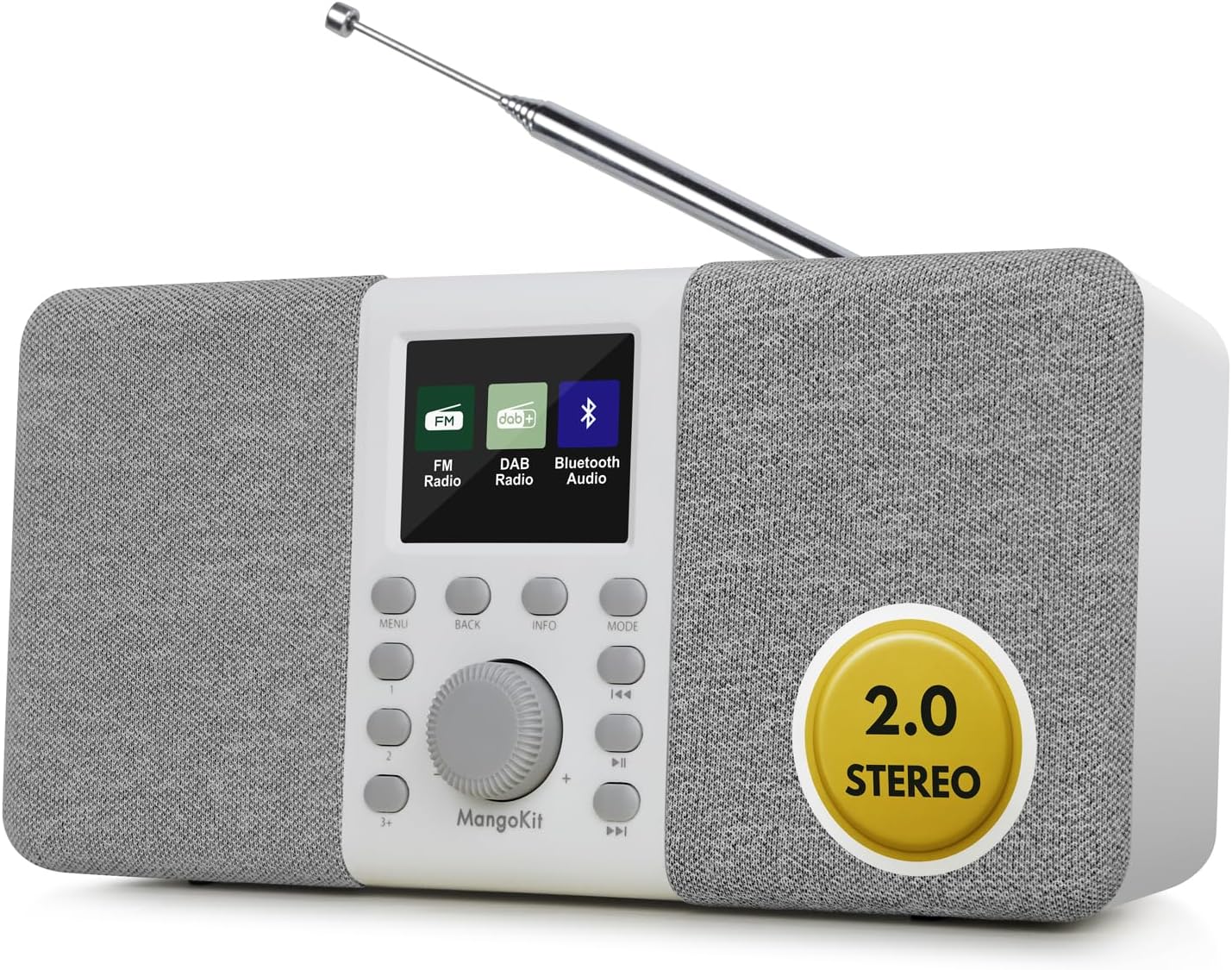 MangoKit MD5 Stereo DAB Radio Portable,DAB+ Digital Radio,Bluetooth ...