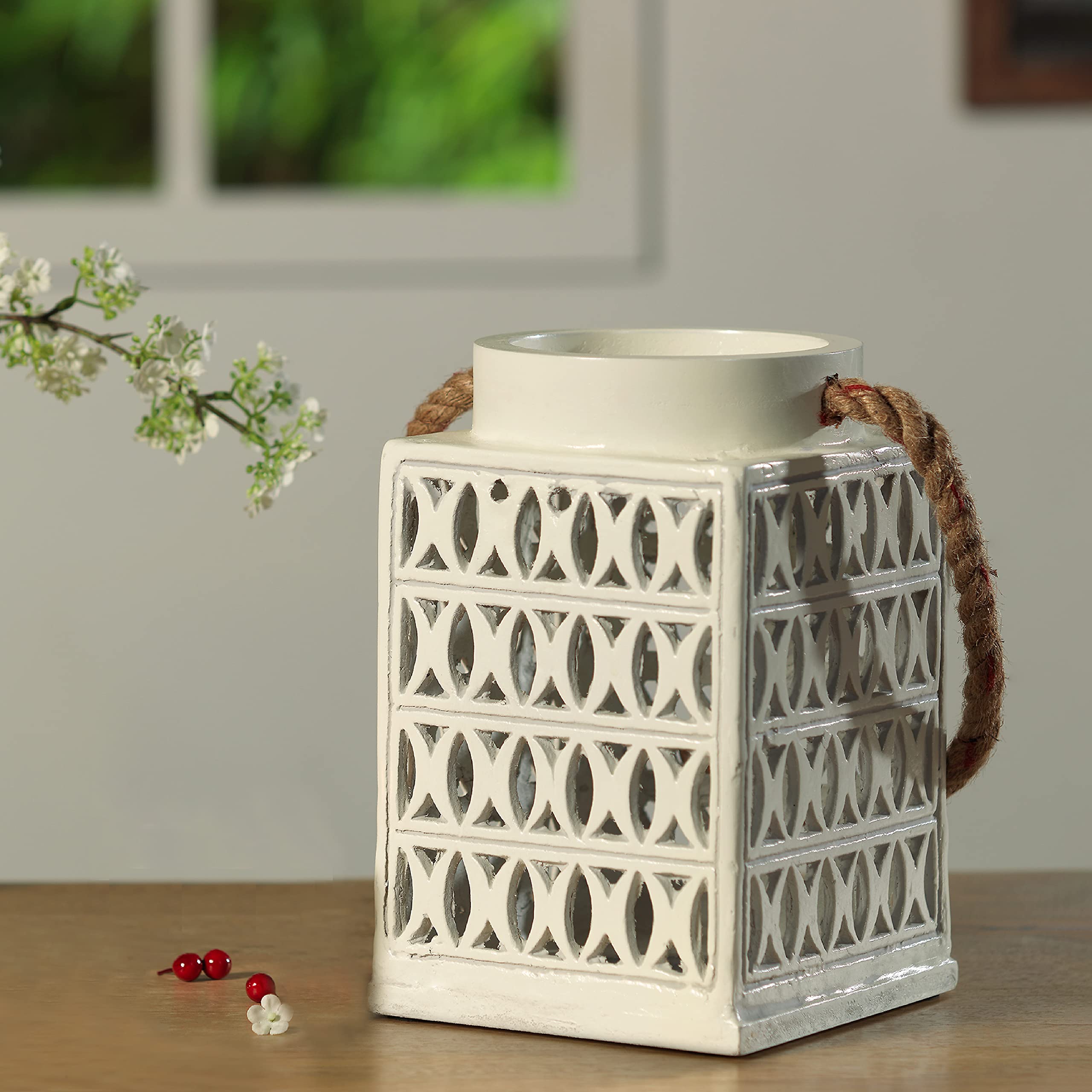 Square D Ceramic Lanterns