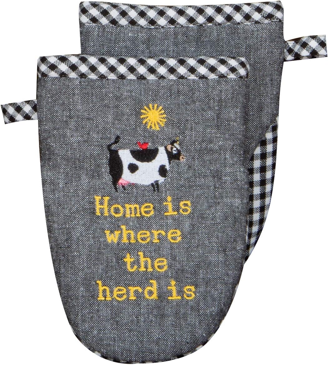 Amazon.com: Kay Dee Designs Farm Charm Cow Grabber Oven Mitt, 5.5 x 7.5 ...