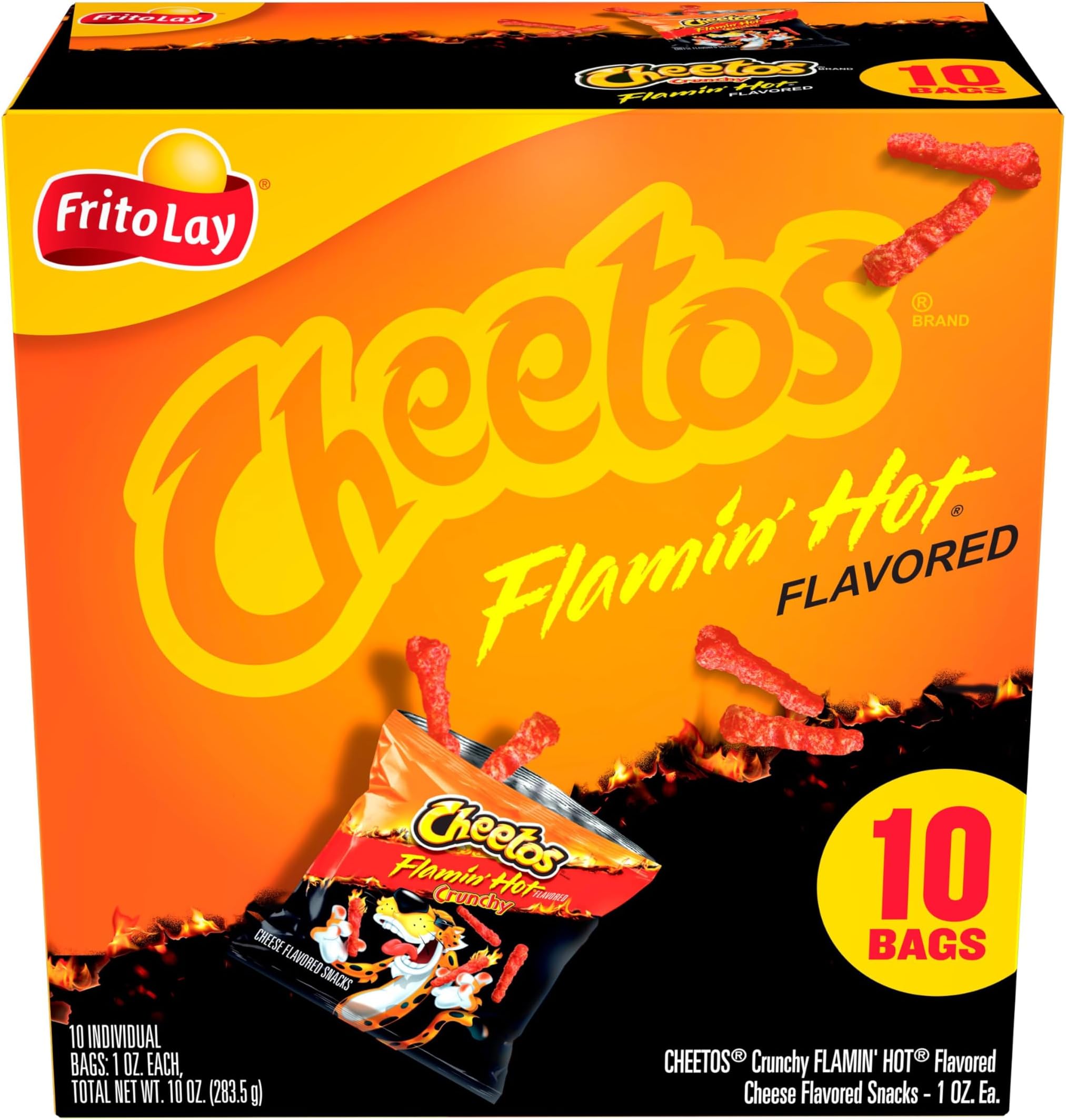 Amazon.com: Cheetos Crunchy Flaming Hot, 1 Oz, 10 Pack
