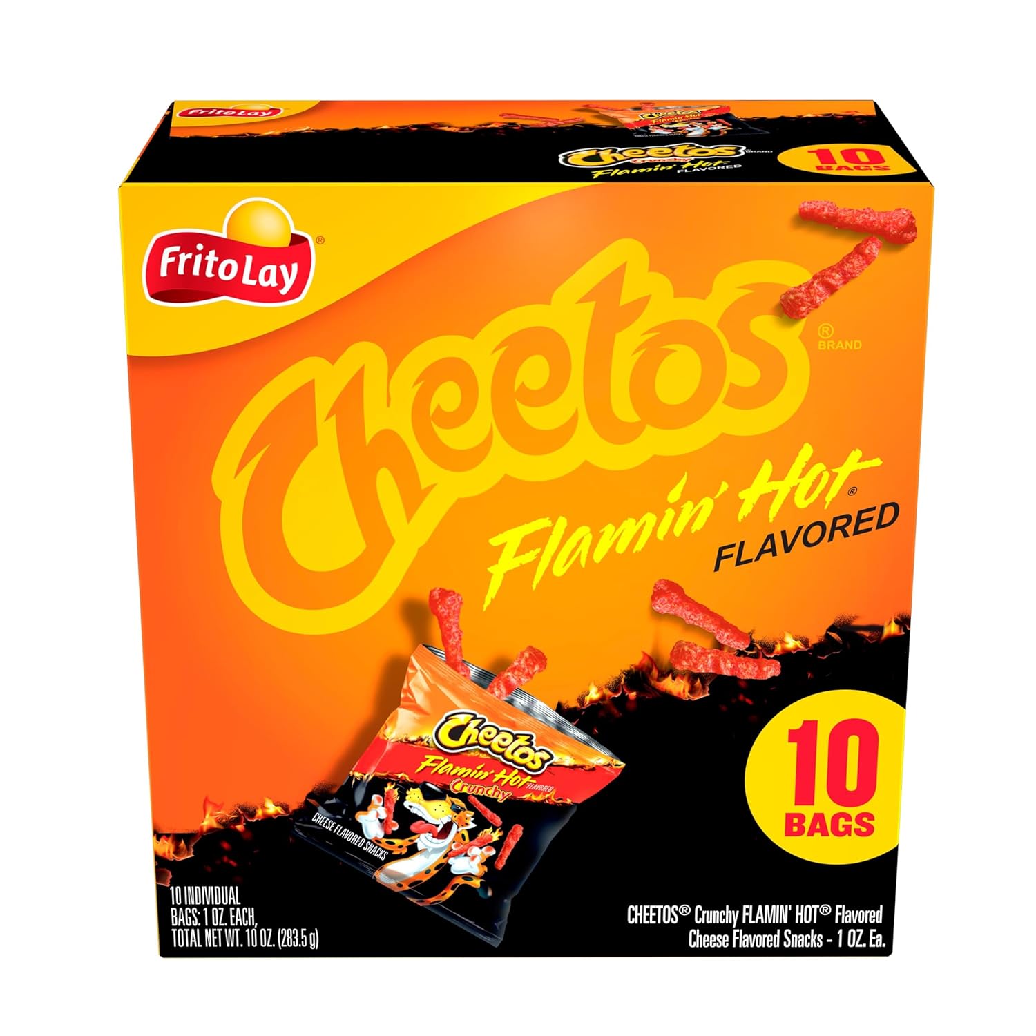 Amazon.com: Cheetos Crunchy Flaming Hot, 1 Oz, 10 Pack
