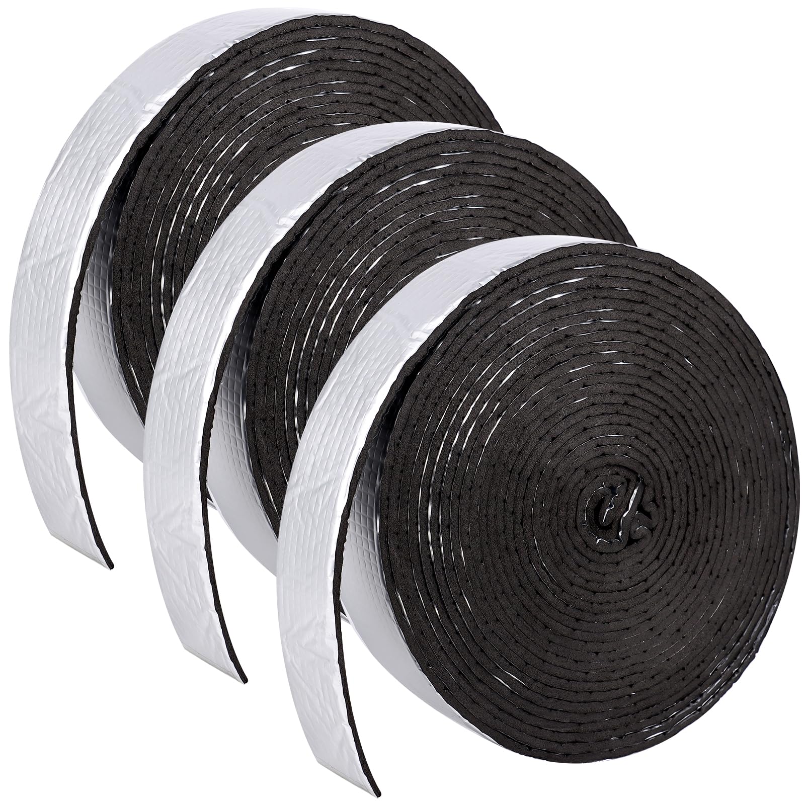 3Pcs Pipe Wrap Insulation 2" WideX 36 FT Pipe Insulation Foam Tape Roll ...