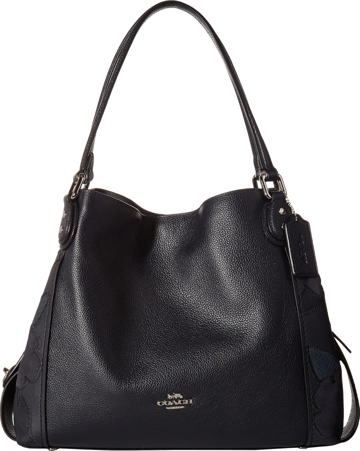 Coach Patchwork Tea Rose Edie 31 Shoulder Bag Sv/Navy One Size ...