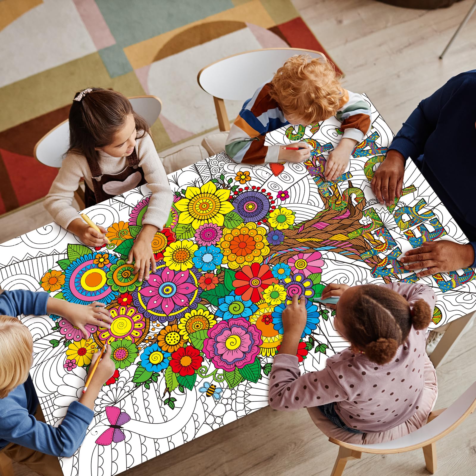 Giant Mandala Coloring Book Art Color Therapy Mandalas Coloring Book: