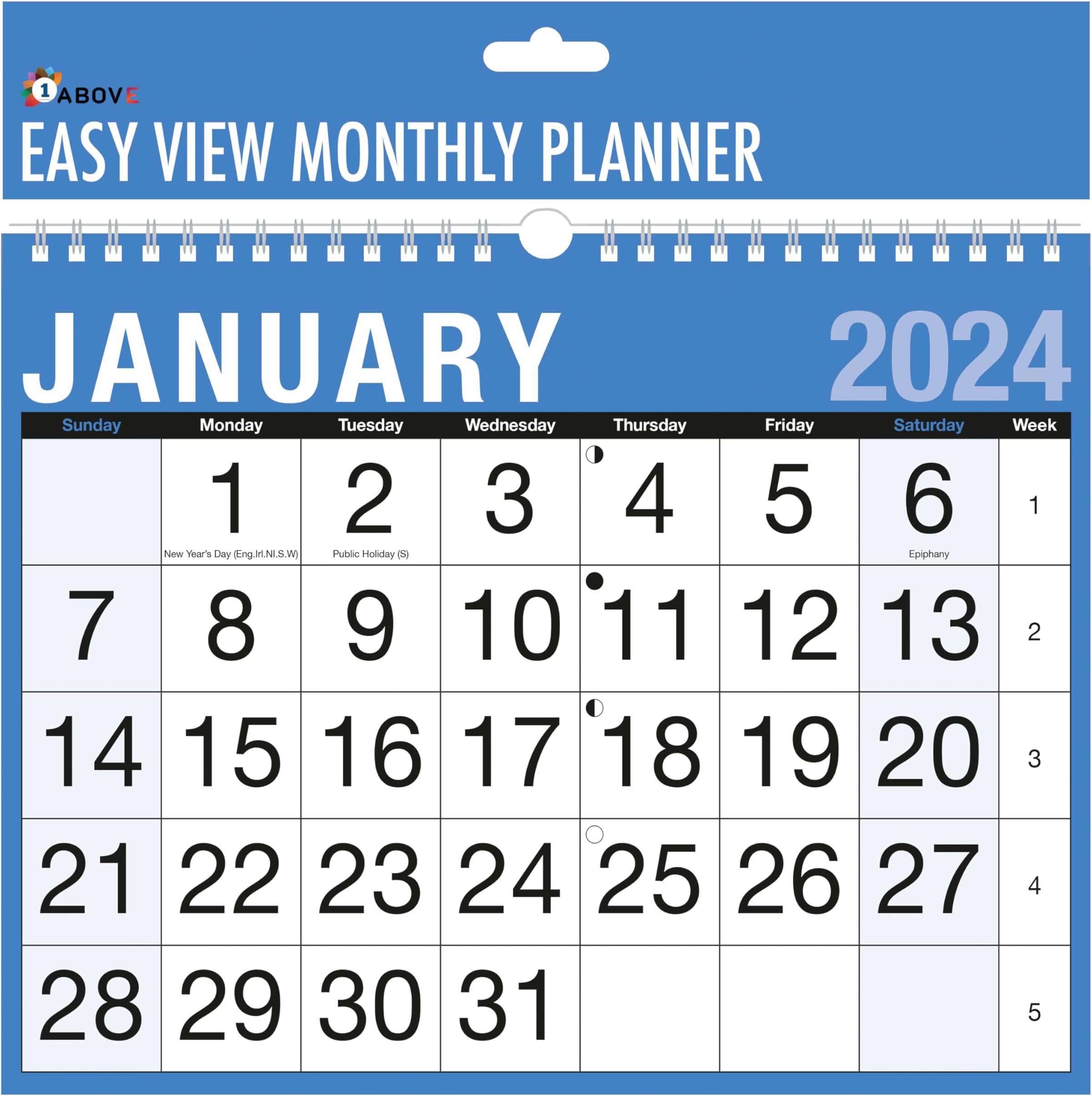2024 Calendar,Planners & Personal Organisers, Wall Planners,Holidays ...