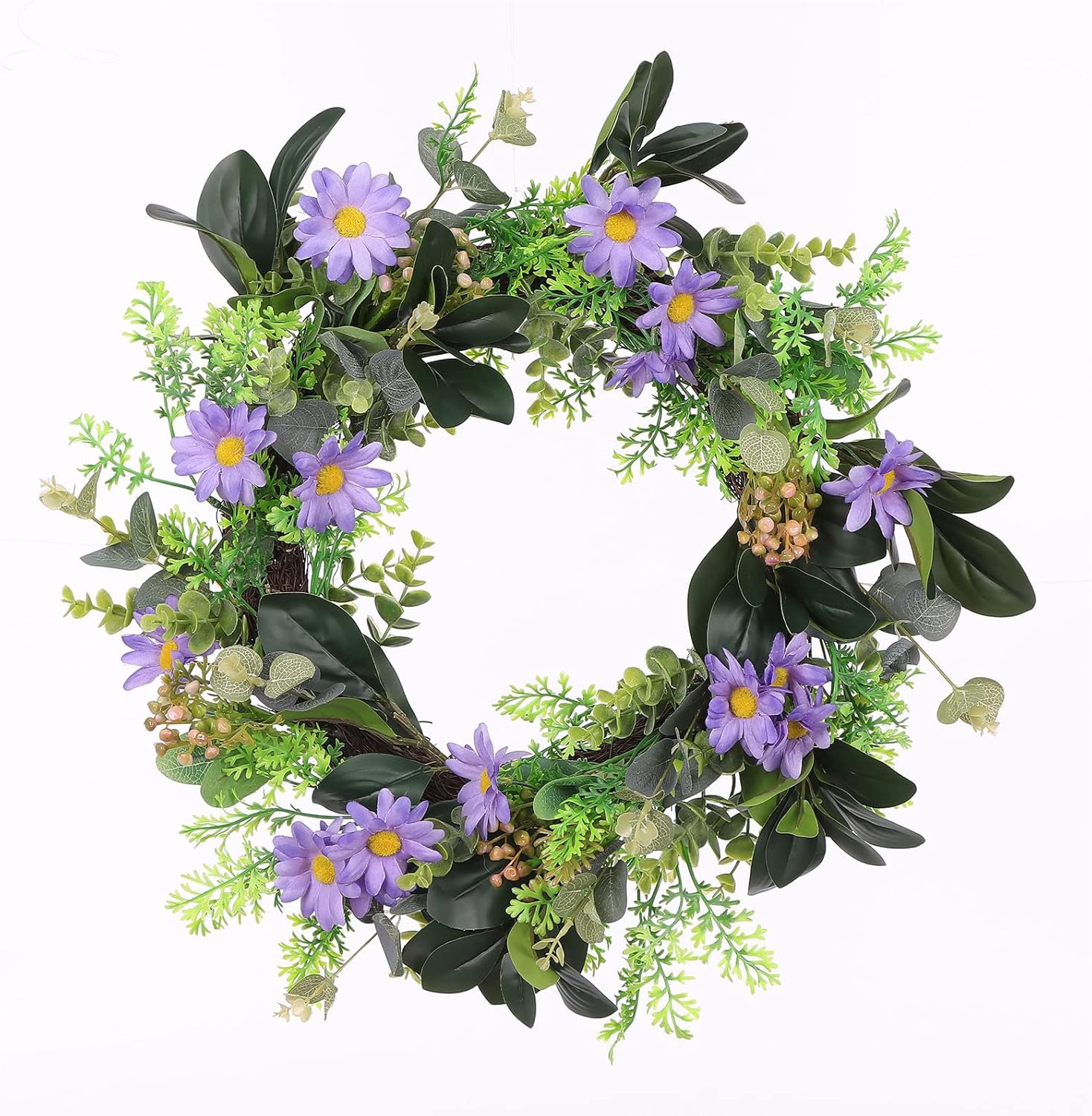 Amazon.com: Spring Wreaths 20”H, Artificial Hanging Greenery with ...