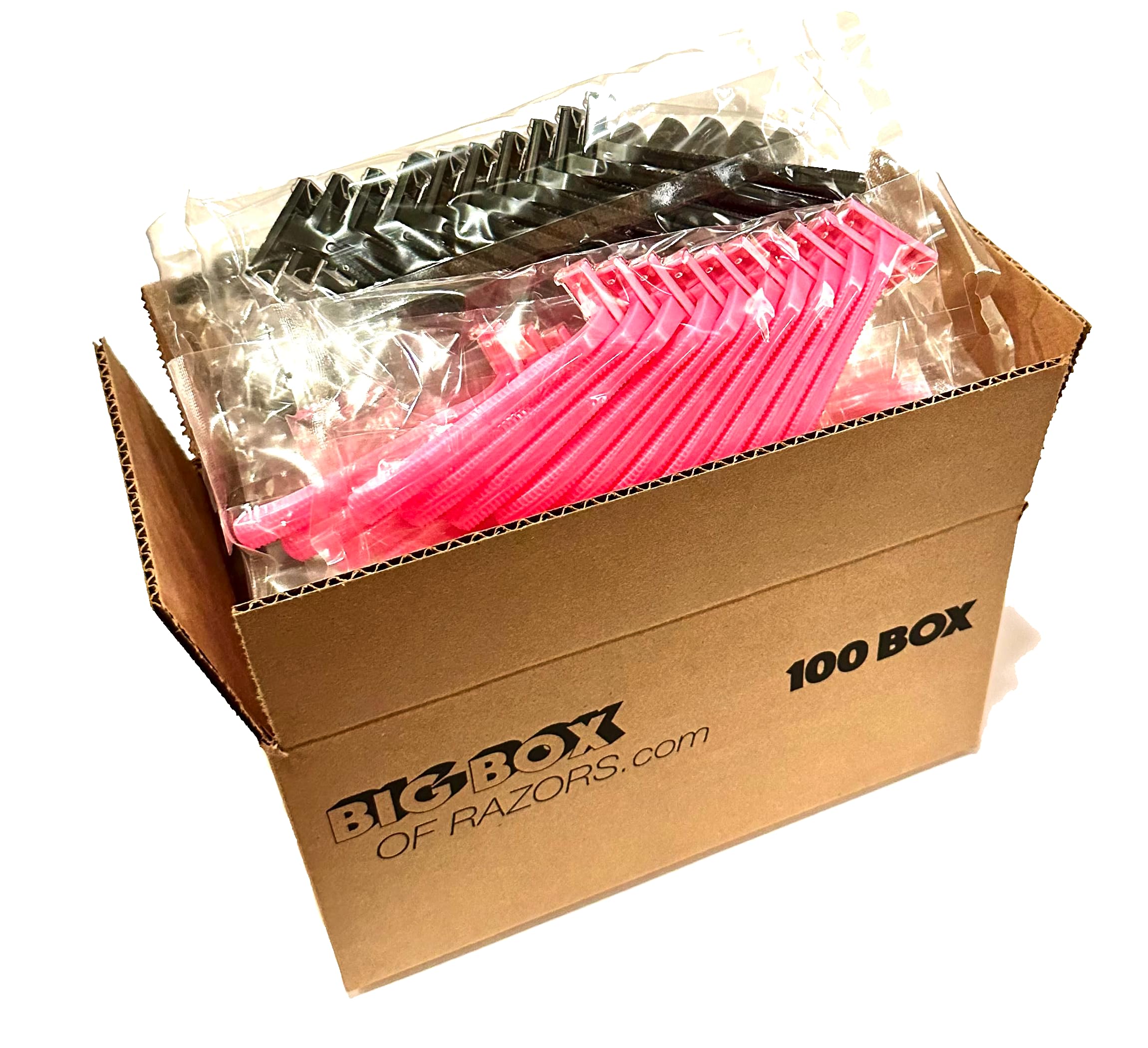 Amazon.com: 100 Low-Cost Combo Pink and Black Disposable Razor Blades ...