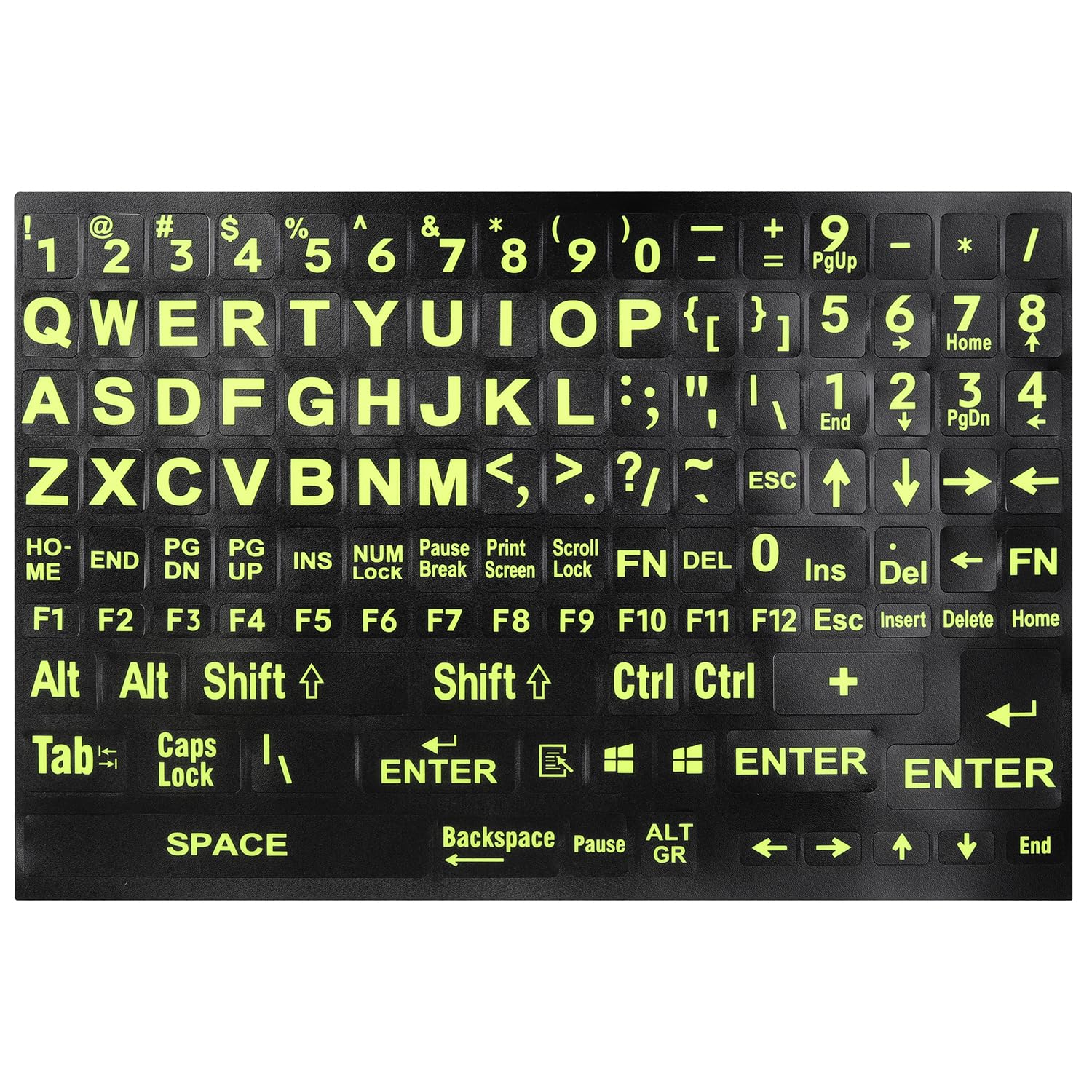 Amazon.com: Universal English Keyboard Stickers Computer Laptop ...
