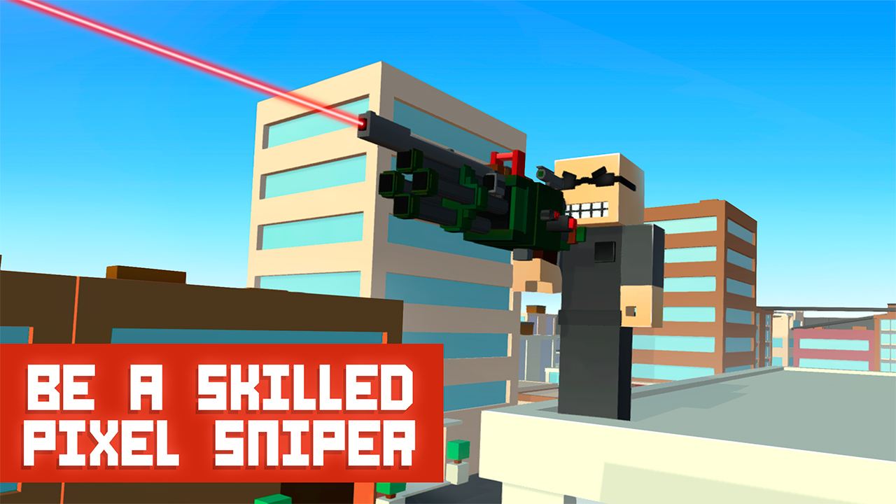 Block Sniper Survival 3D: Armed Force of Battle Warriors Pixel Shooting ...